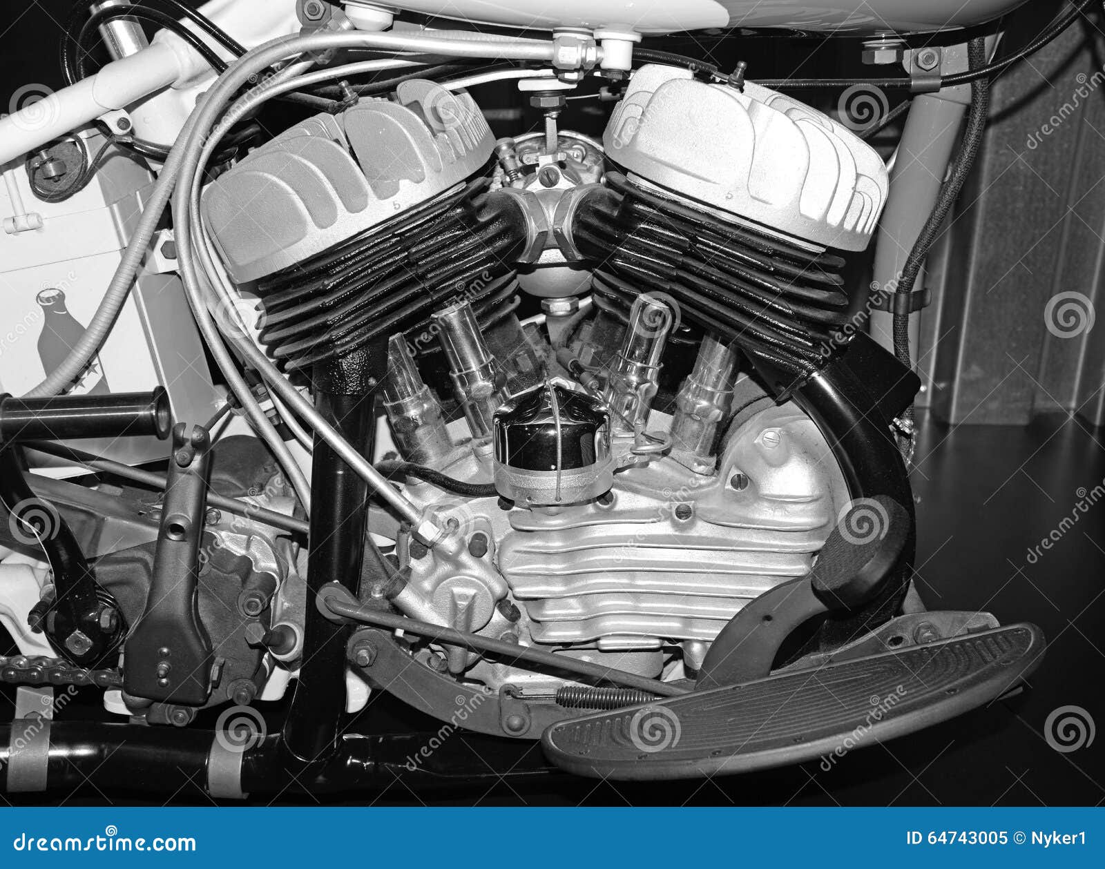 Internal Combustion Engine from Motorcycle Stock Image - Image of cycle ...