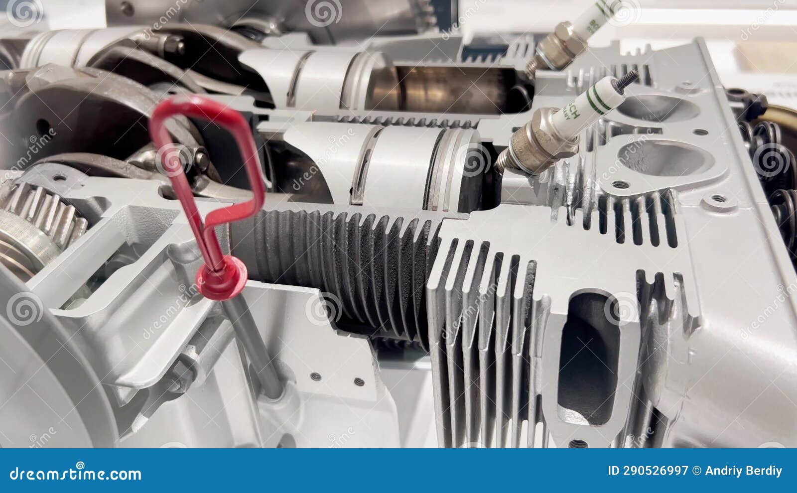 Internal Combustion Engine during Operation. Engine Details Stock Video ...