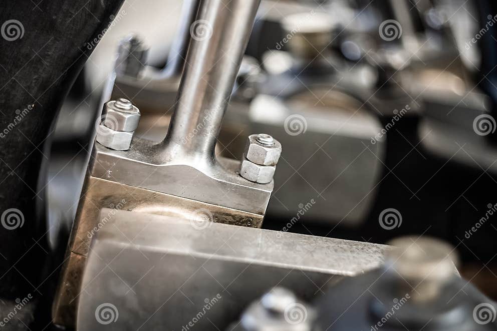 Internal Combustion Engine Piston Rod on the Crankshaft Stock Photo ...