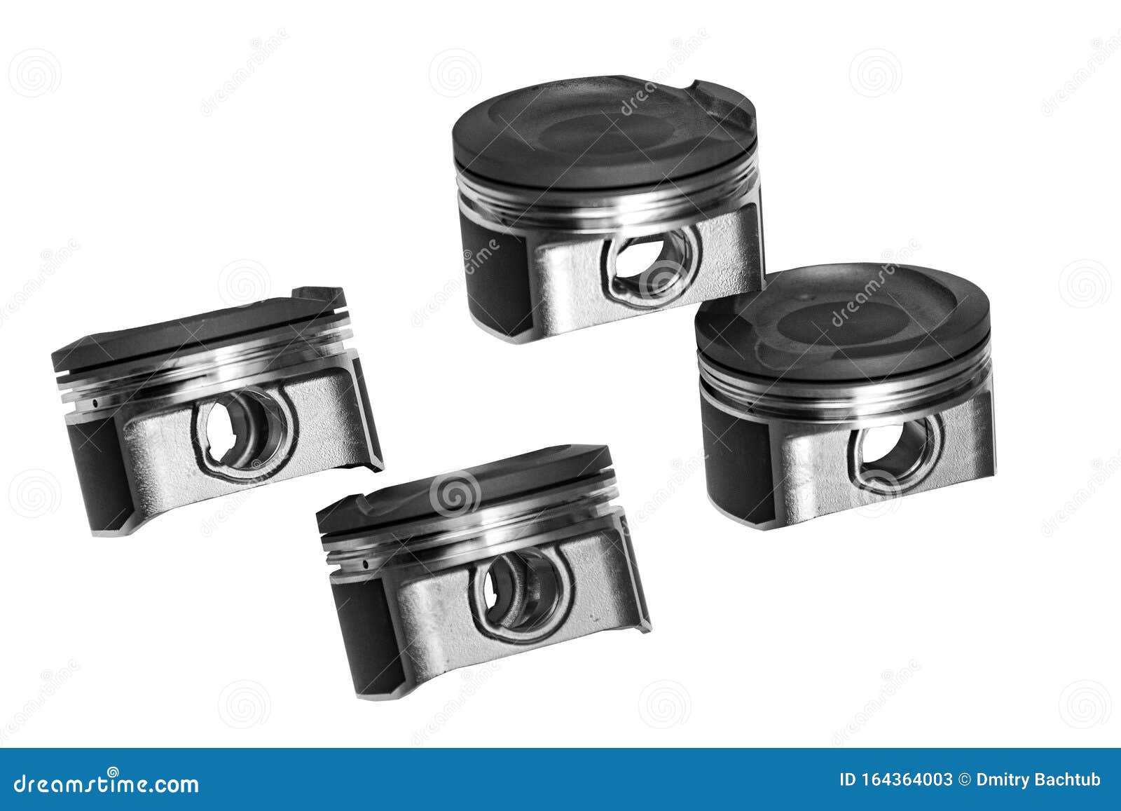 Internal Combustion Engine Pistons at Shallow Depth of Field Stock ...
