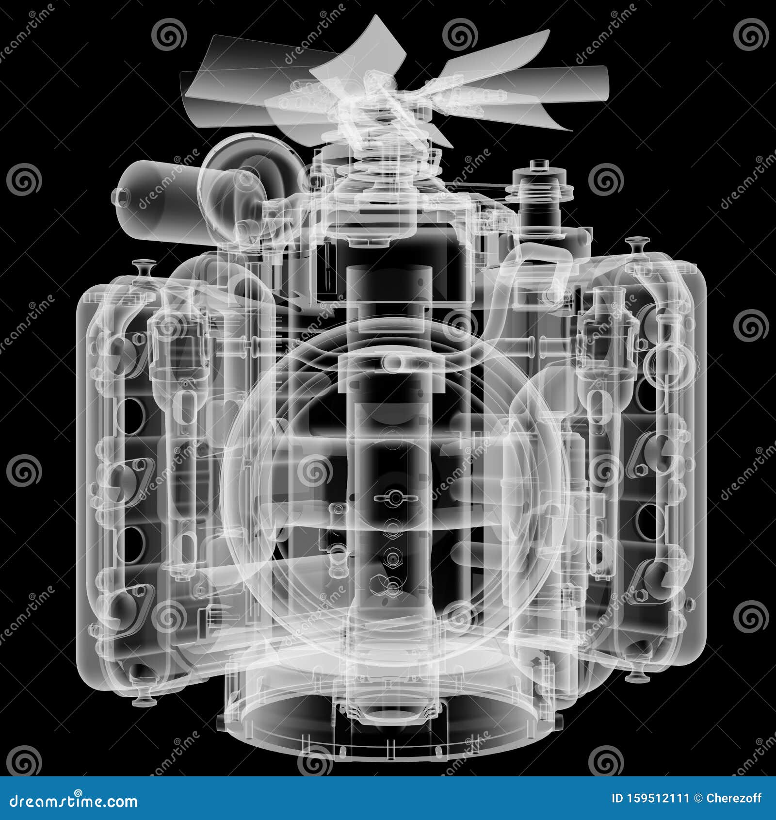 Internal Combustion Engine X-Ray Style Stock Illustration ... Internal Combustion Engine X-Ray Style Stock Illustration ...