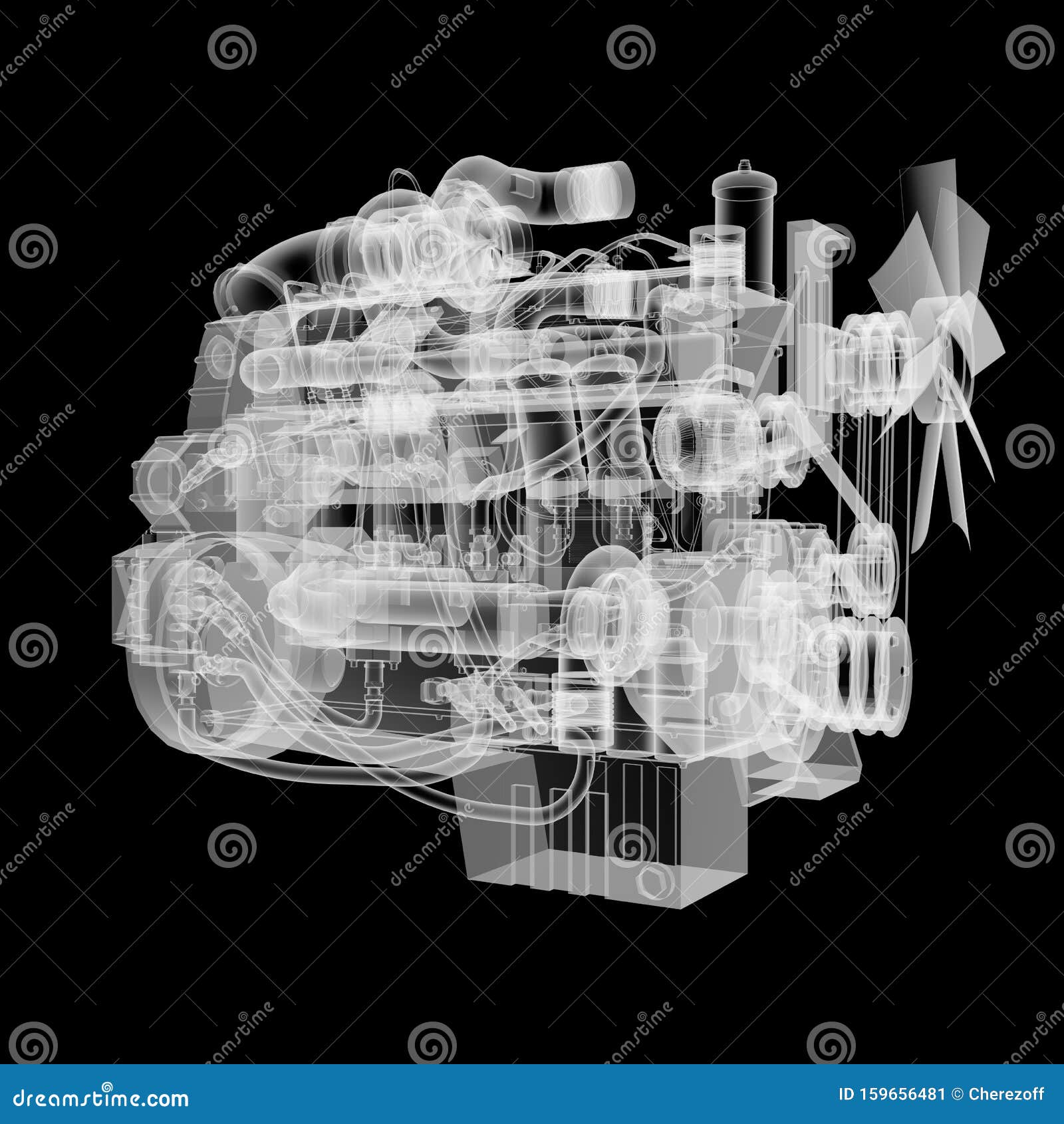 Internal Combustion Engine X-Ray Style Stock Illustration ... Internal Combustion Engine X-Ray Style Stock Illustration ...