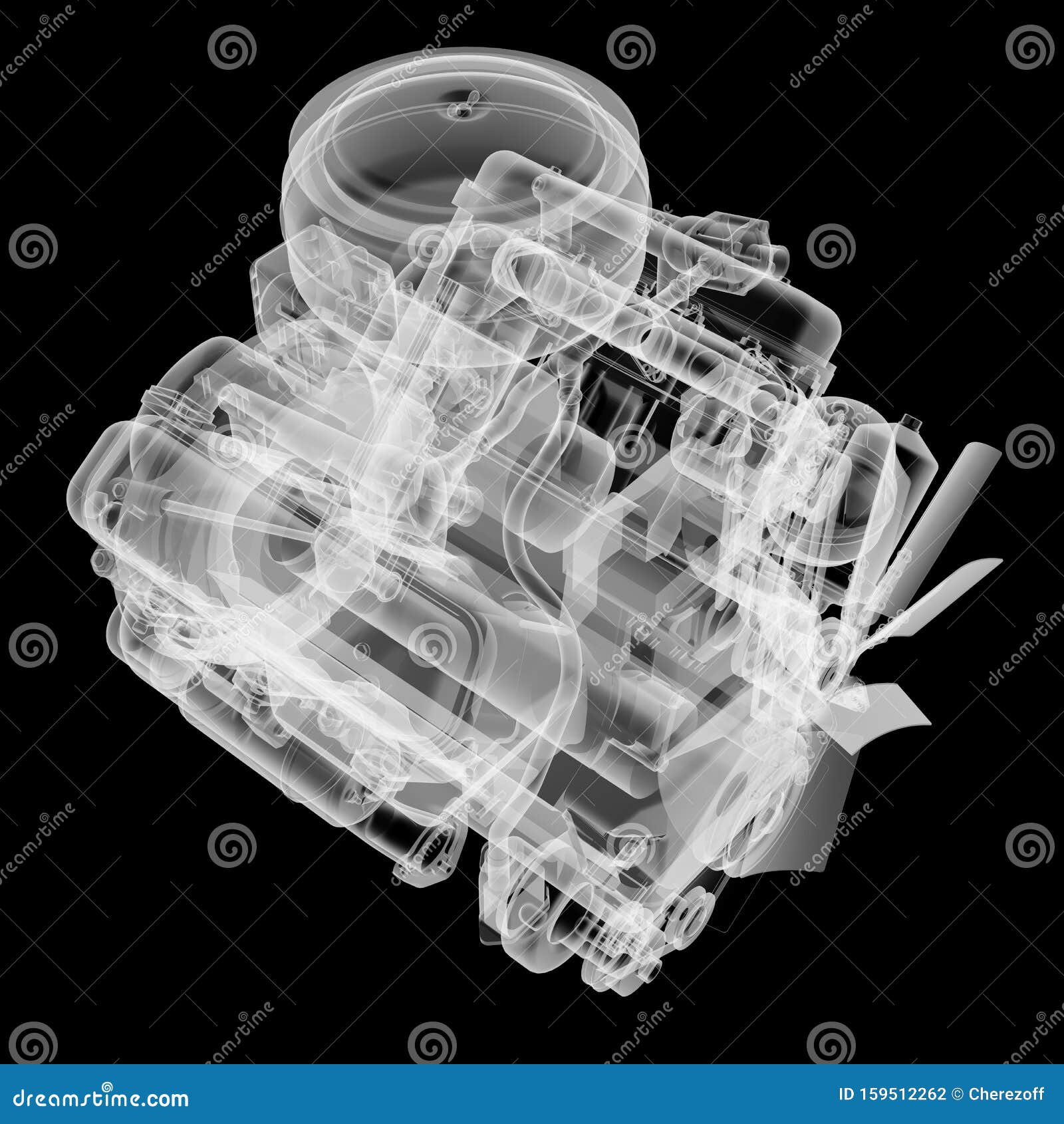 Internal Combustion Engine X-Ray Style Stock Illustration ... Internal Combustion Engine X-Ray Style Stock Illustration ...