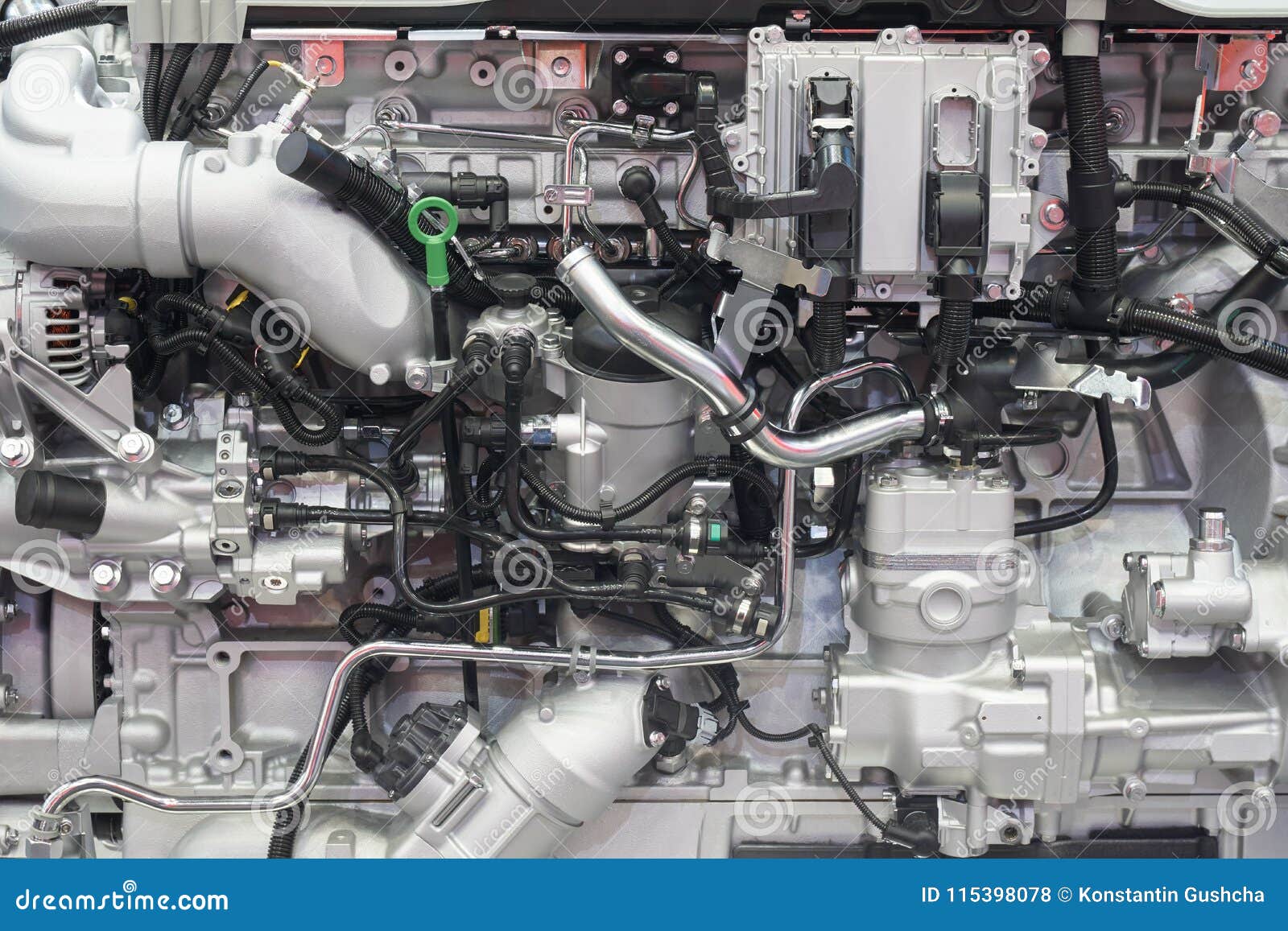 Internal combustion engine stock photo. Image of starter - 115398078