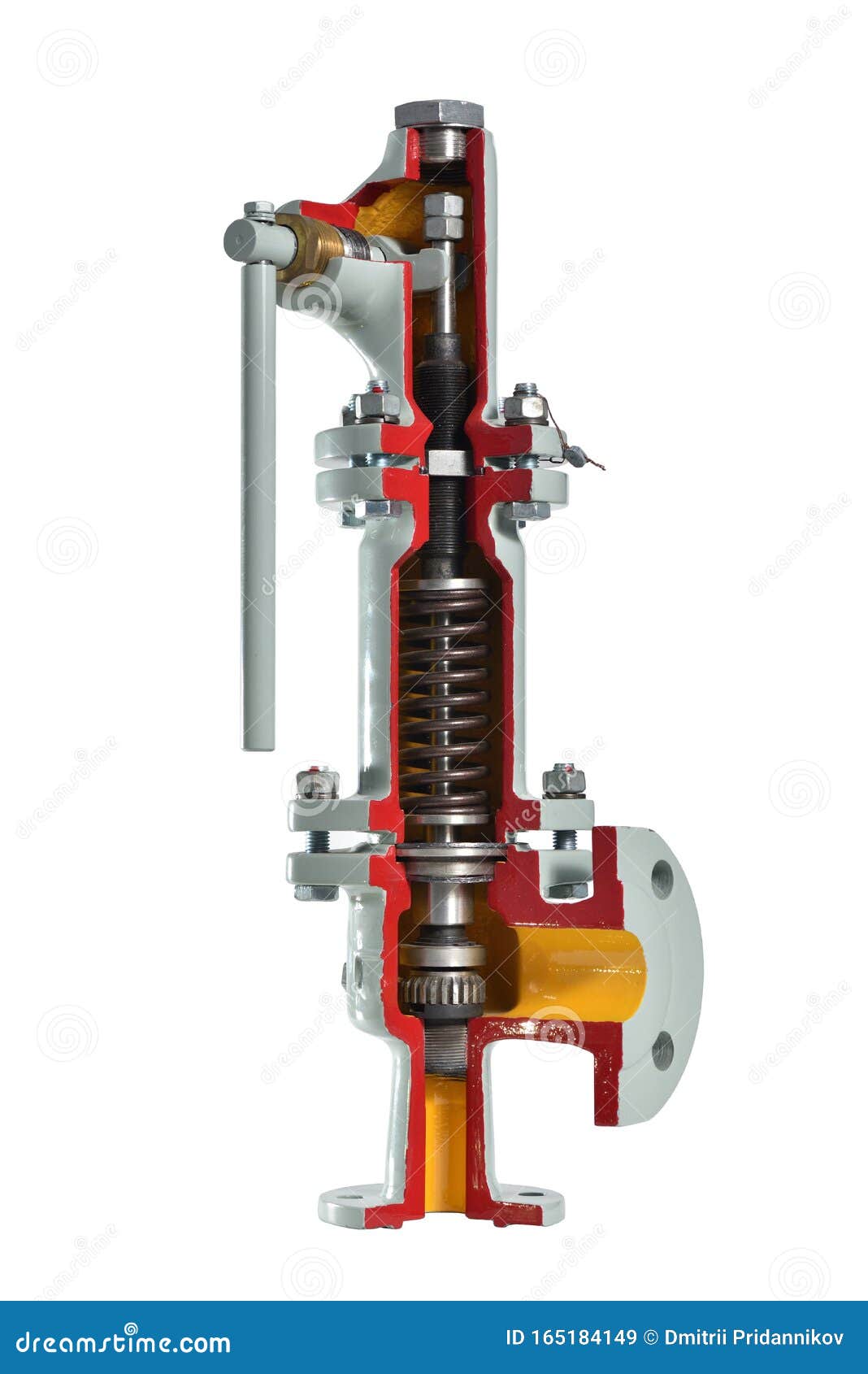 Internal Components and Design of a Spring-type Safety Valve. the Valve ...