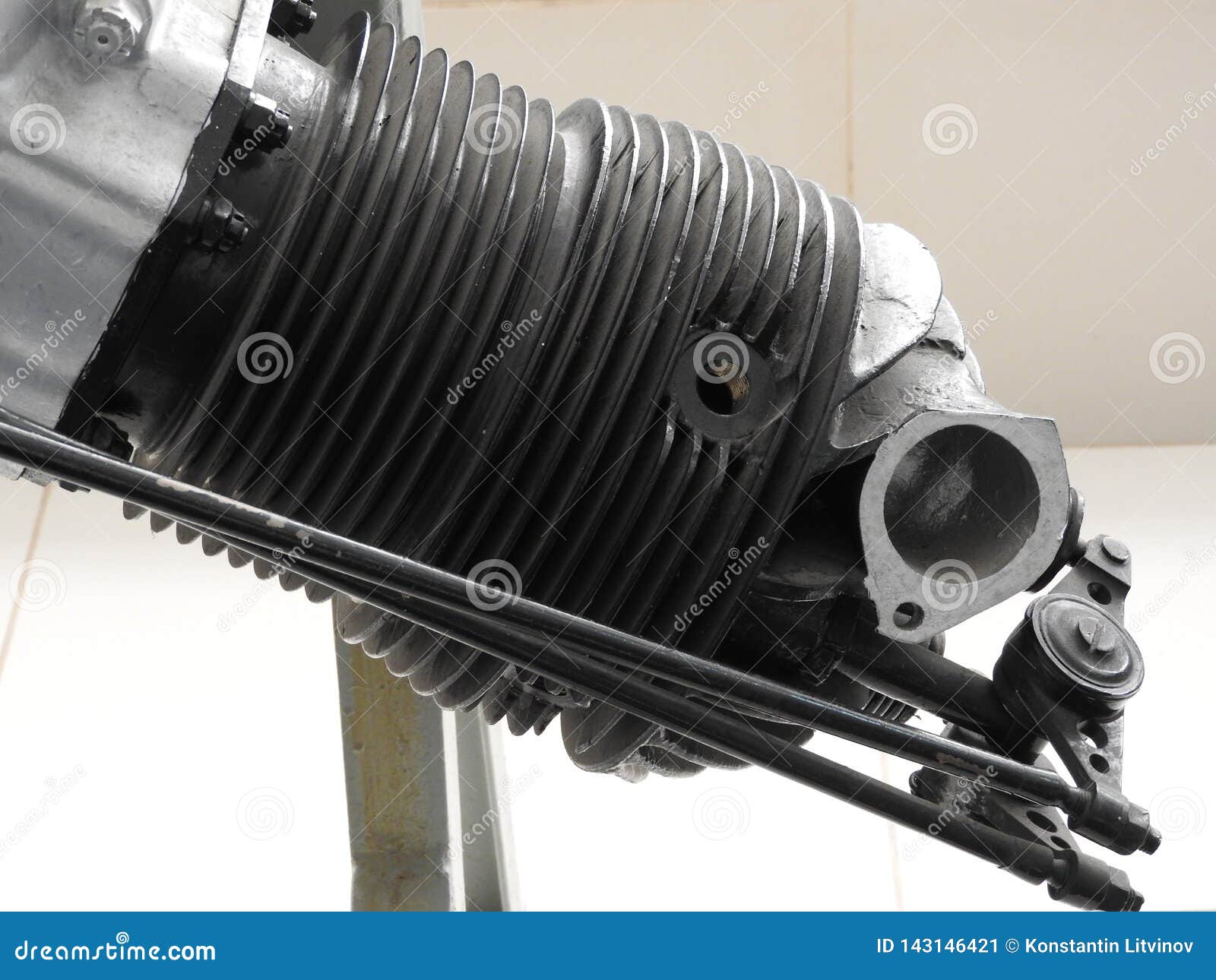Internal Components and Parts of Aircraft Engine Stock Image - Image of ...