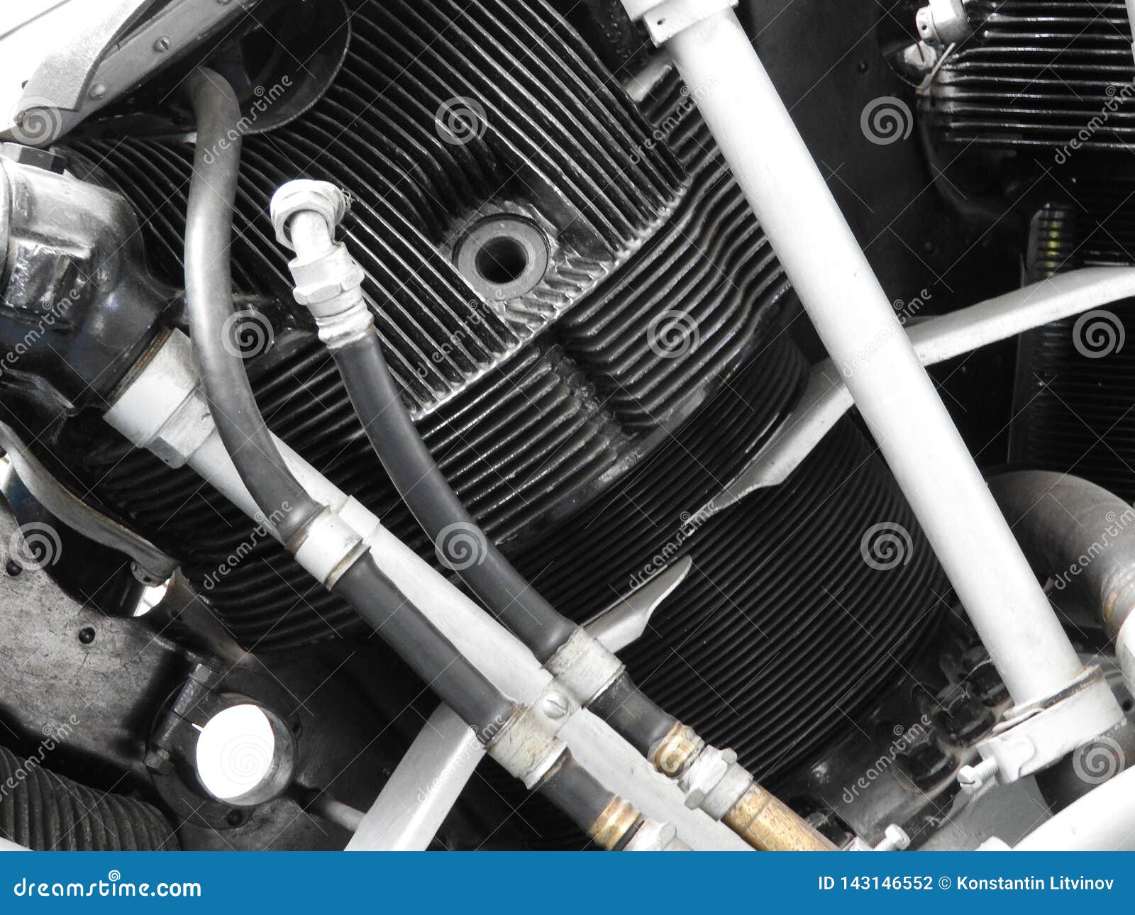 Internal Components and Parts of Aircraft Engine Stock Photo - Image of ...