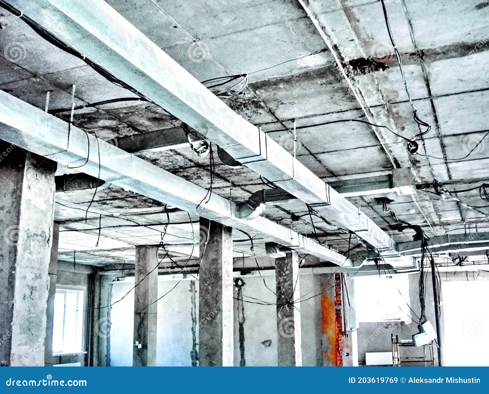 Internal Construction Structures Stock Image - Image of doors ...