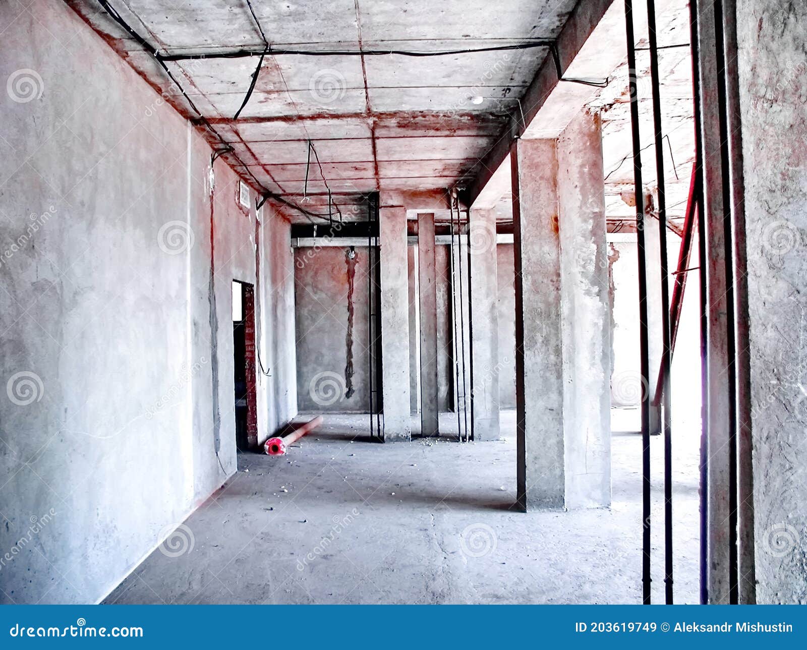 Internal Construction Structures Stock Image - Image of steel, building ...