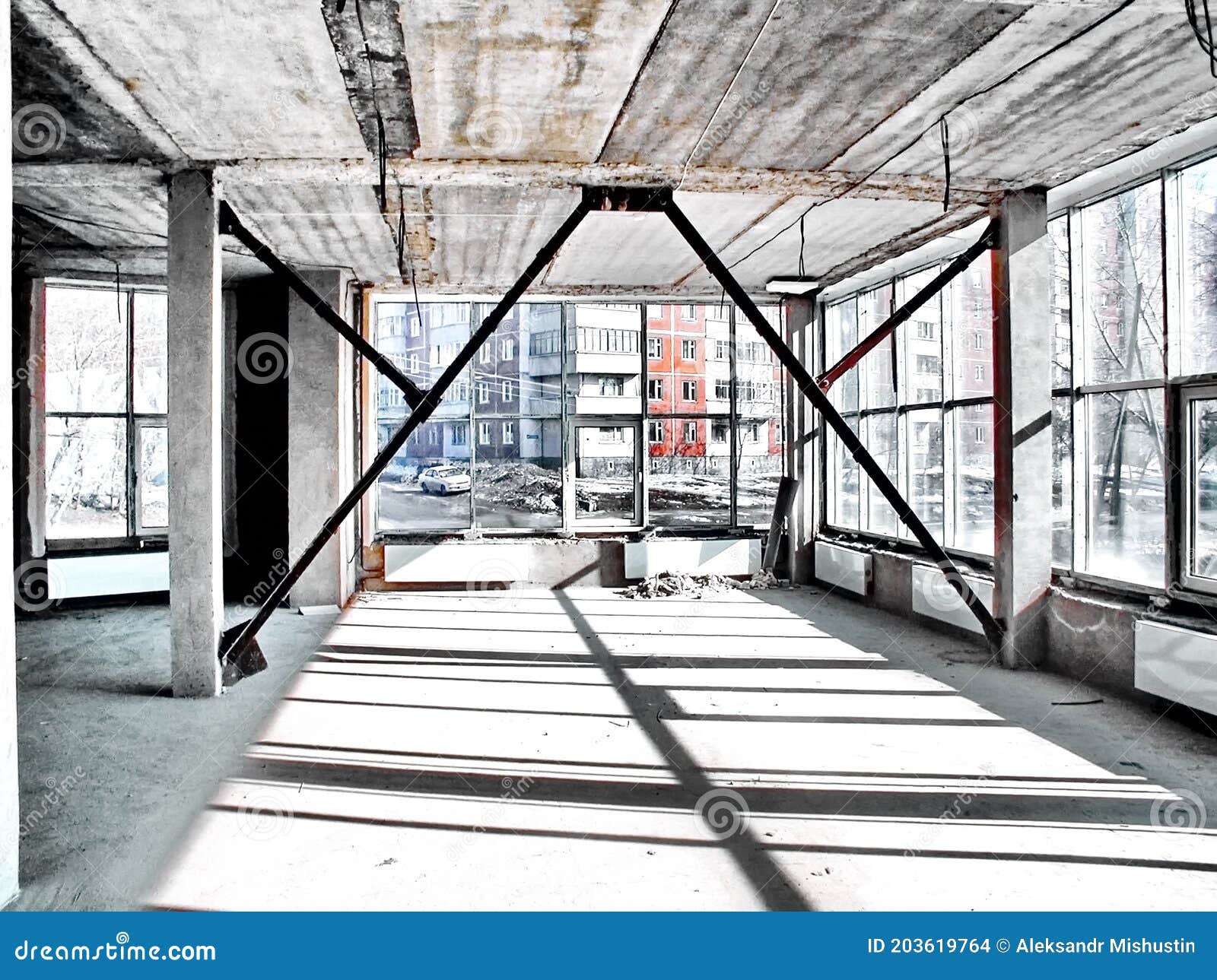 Internal Construction Structures Stock Photo - Image of steel ...