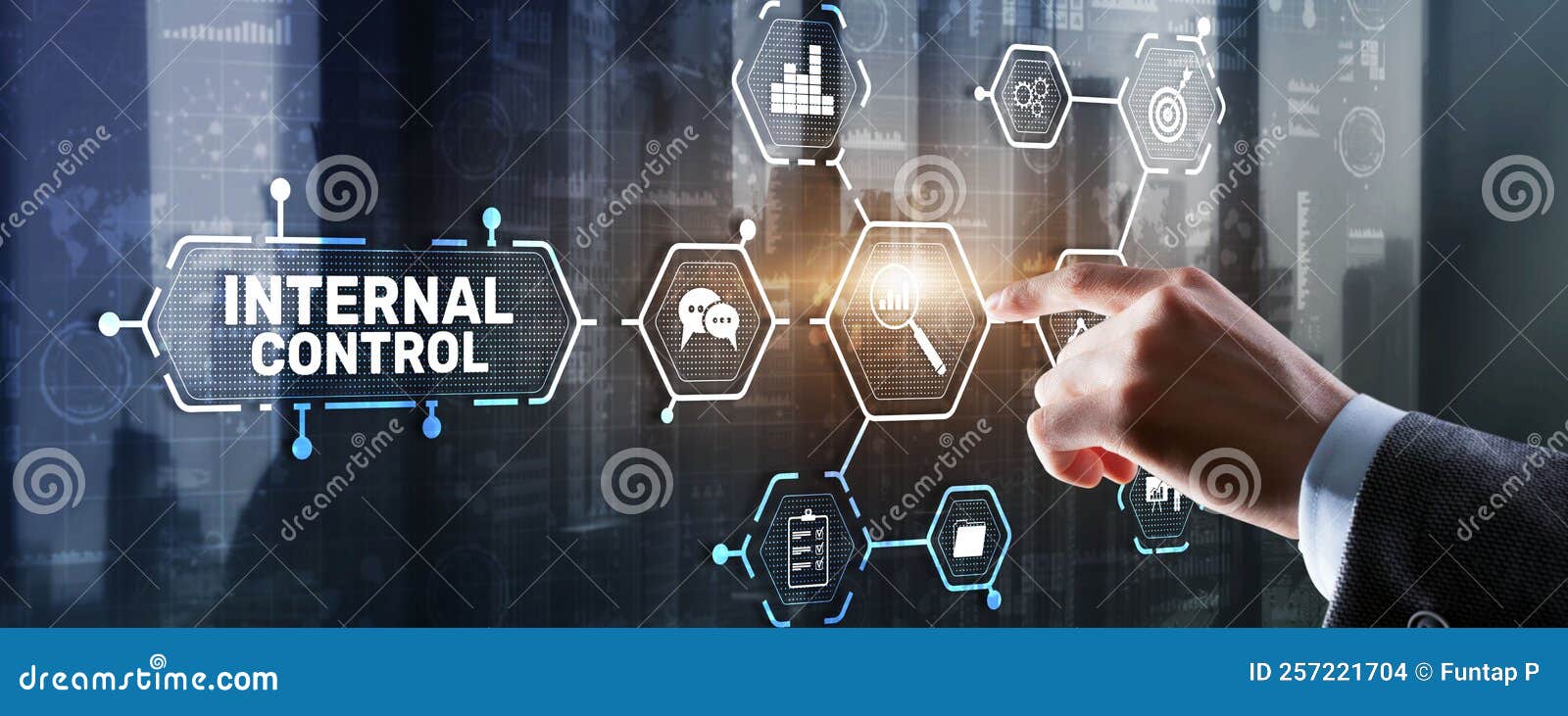 Internal Control on Virtual Screen. Accounting and Audit Stock ...