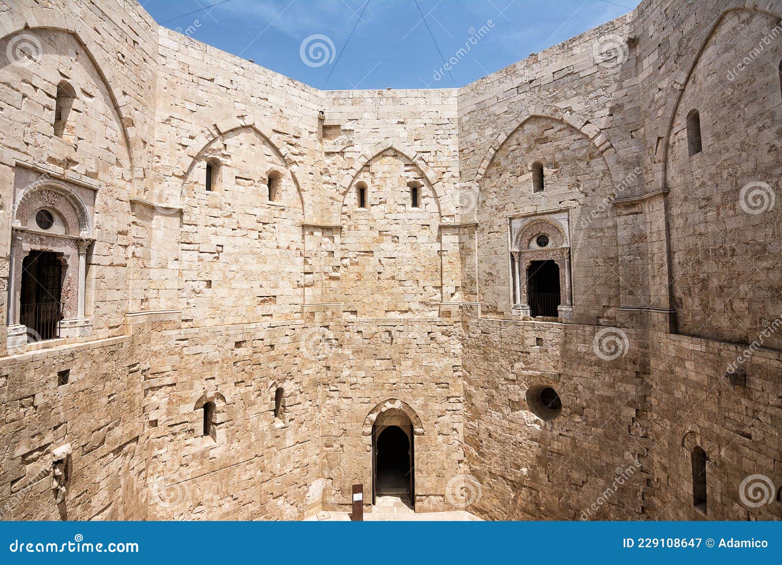 Internal Courtyard with Doors and Windows of the Catel Del Monte Di ...