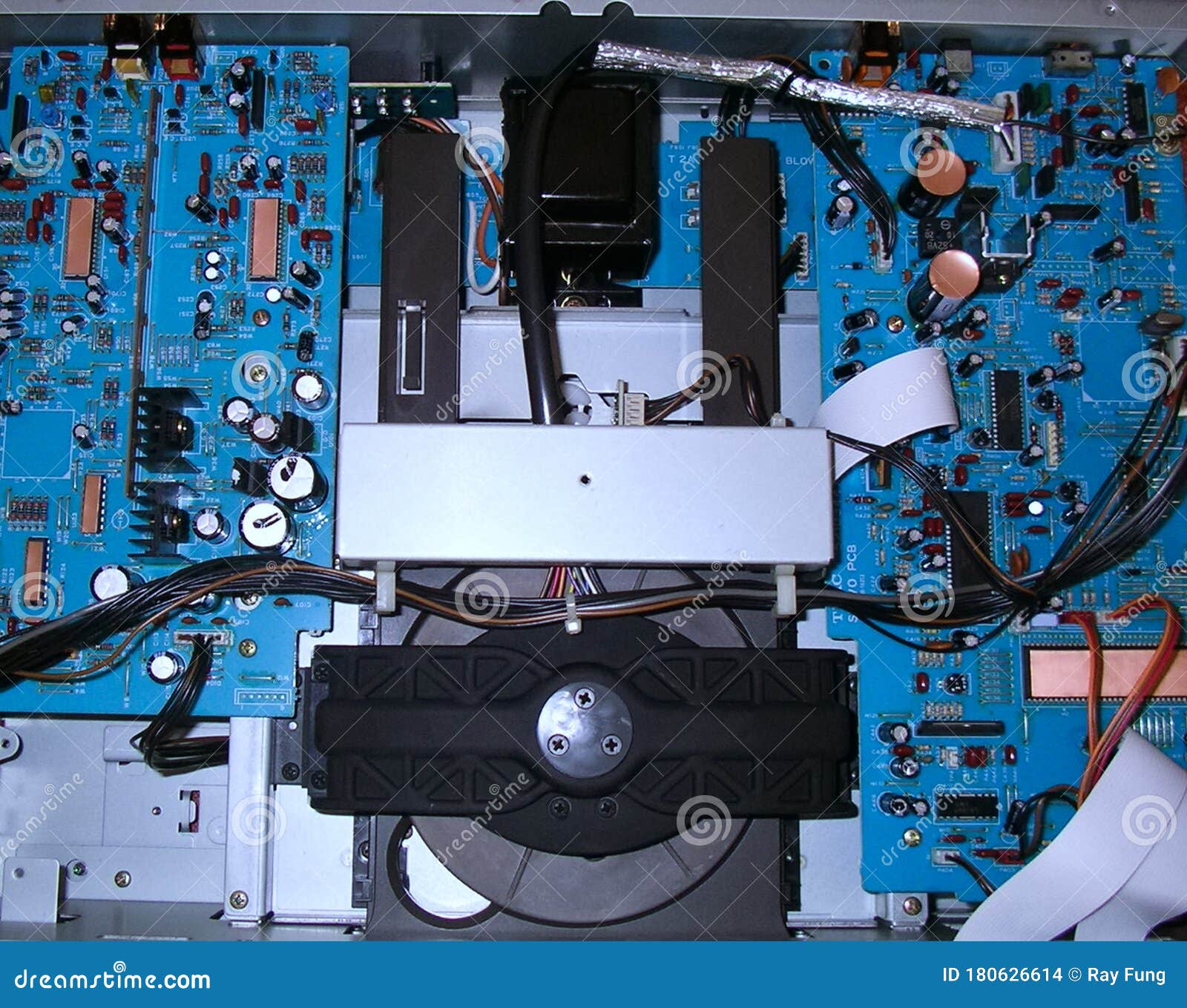 Inside a CD player stock photo. Image of player, designed - 180626614
