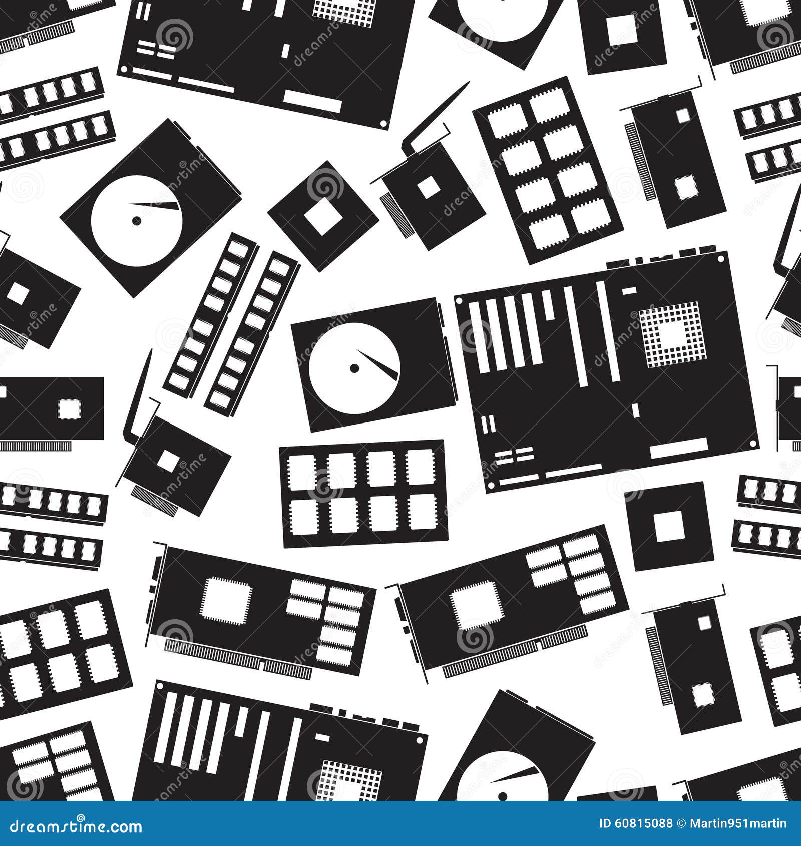 Internal desktop computer stock vector. Illustration of slot - 60815088