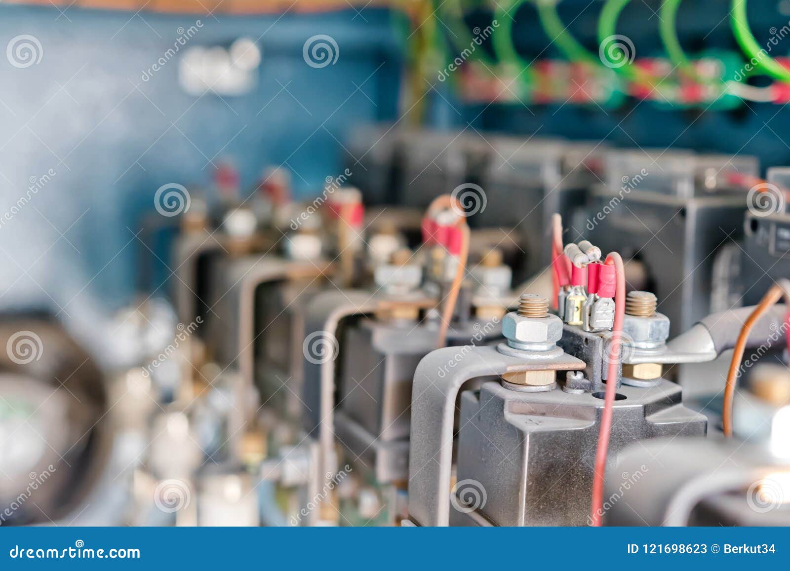 Internal Device of Mobile Electrical Installation with Terminals Stock ...
