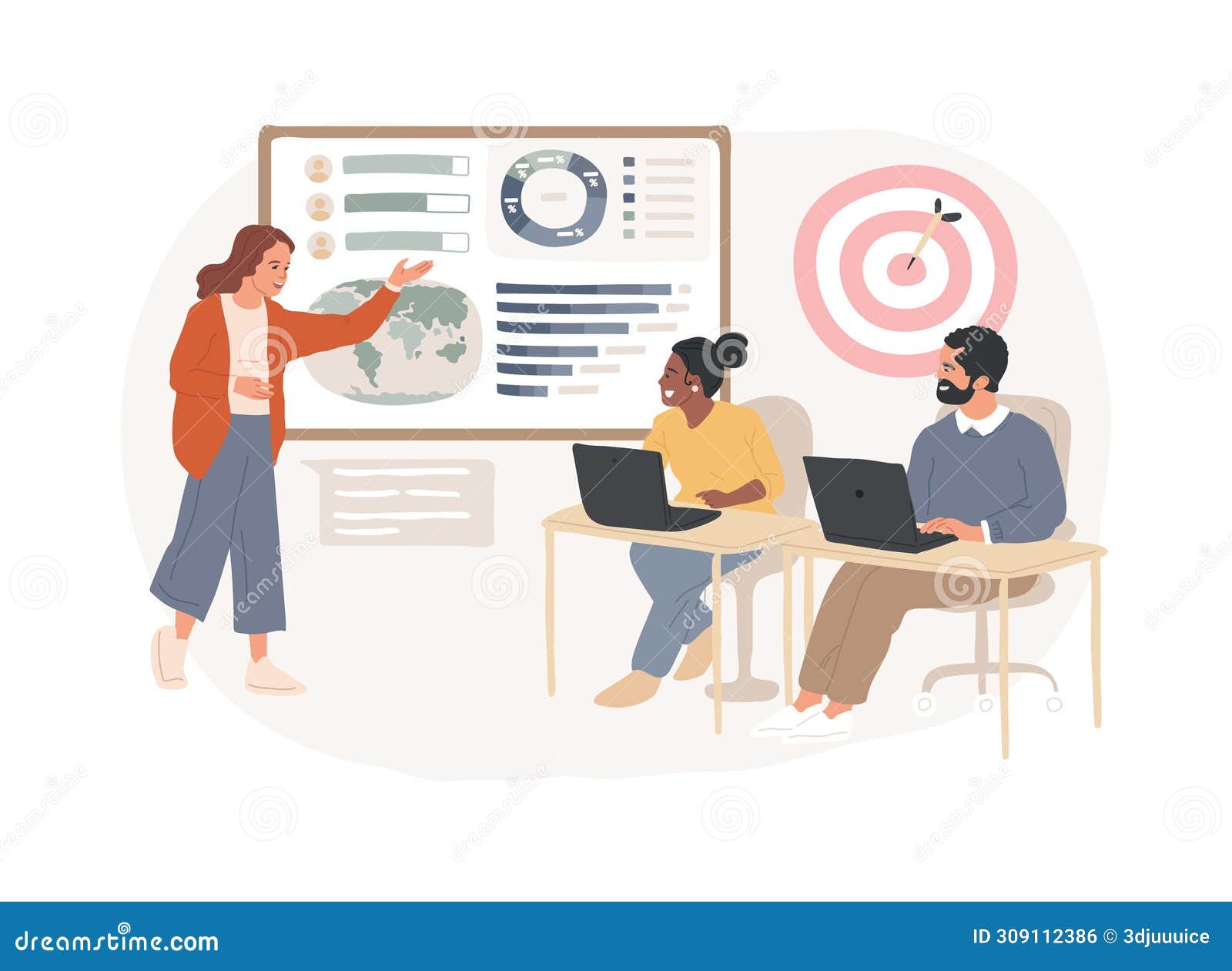 Internal Education Isolated Concept Vector Illustration. Stock ...