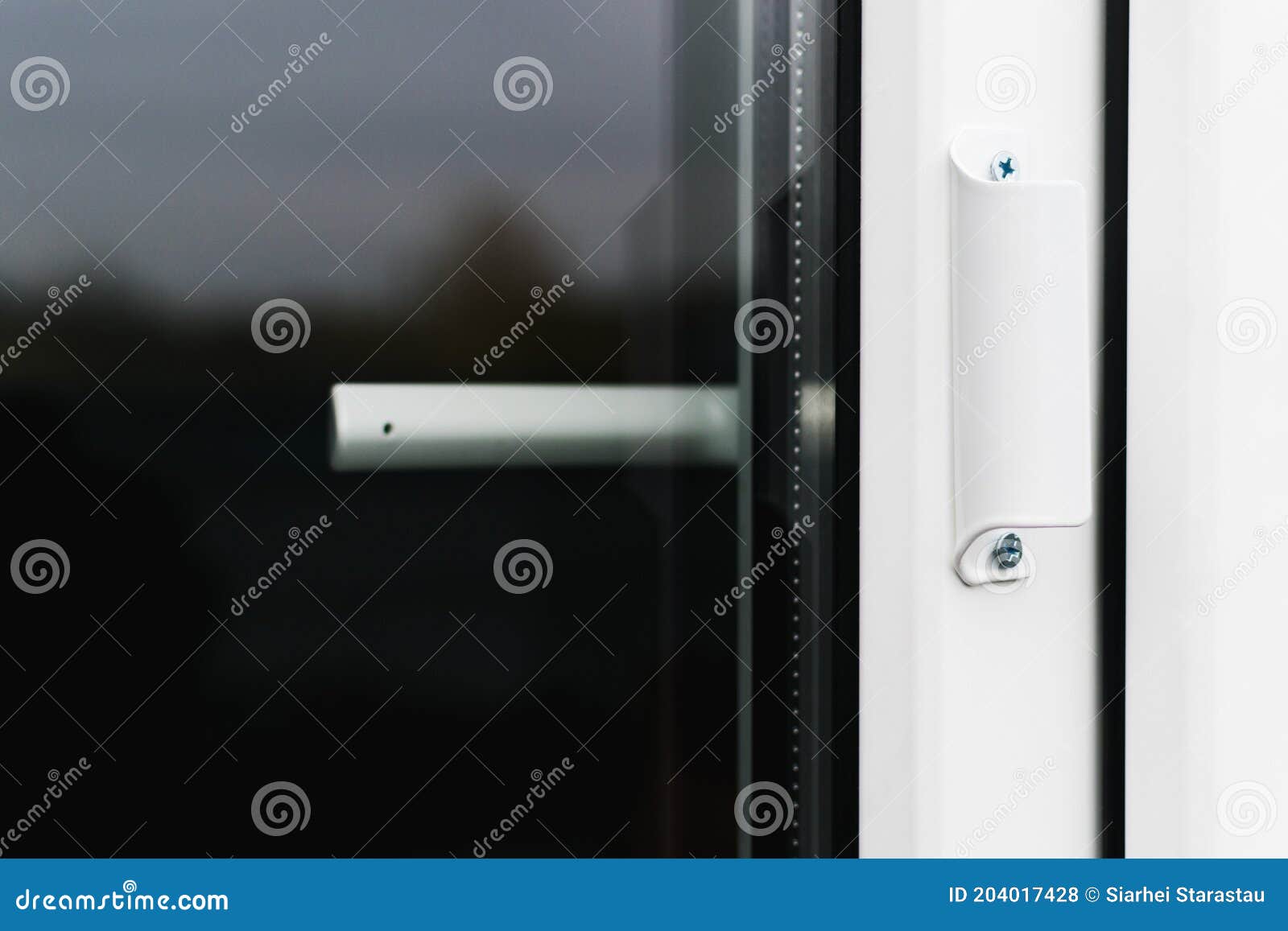 Internal and External Plastic Door Handles Stock Photo - Image of ...