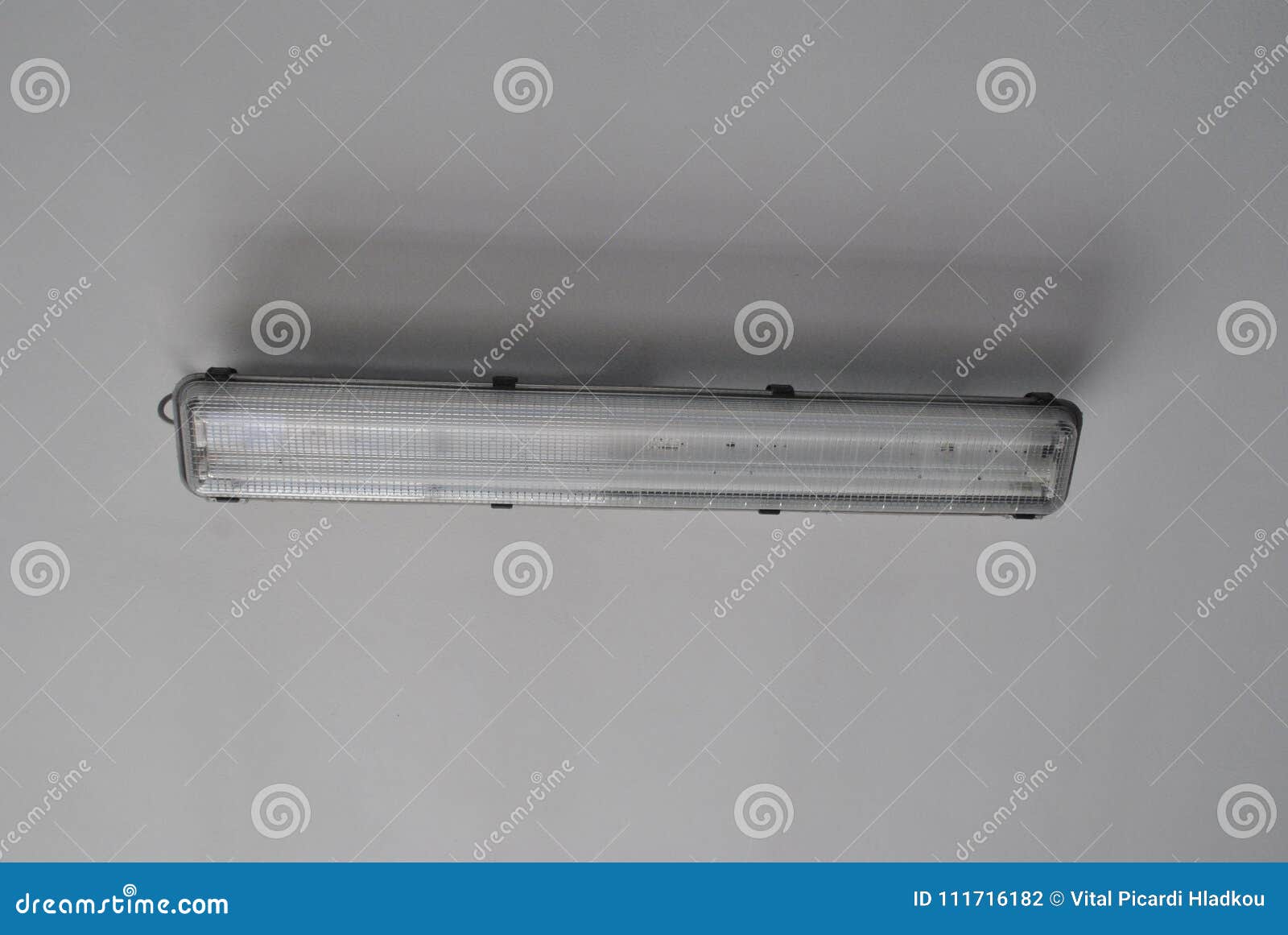 Fluorescent Lamp on Ceiling Stock Photo - Image of design, energy ...