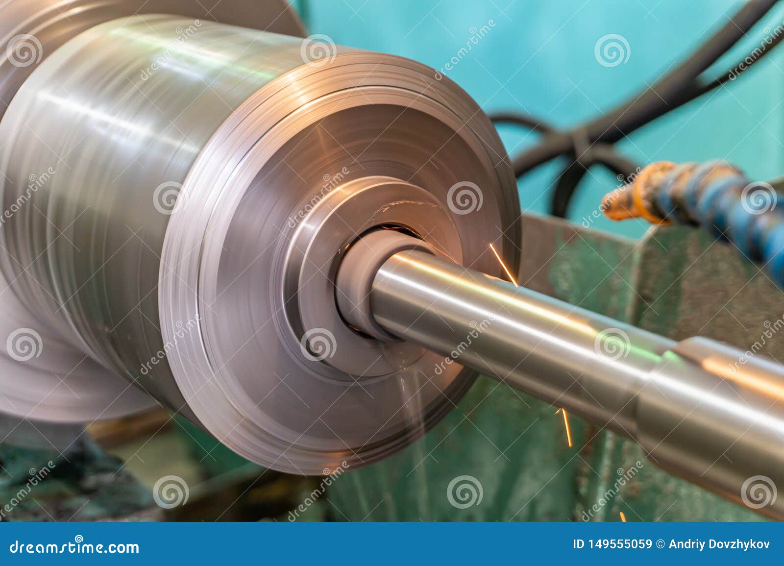 Internal Grinding of a Metal Part on a Circular Grinding Machine with ...