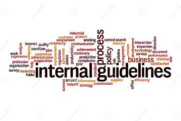 Internal Guidelines Word Cloud Concept Stock Illustration ...