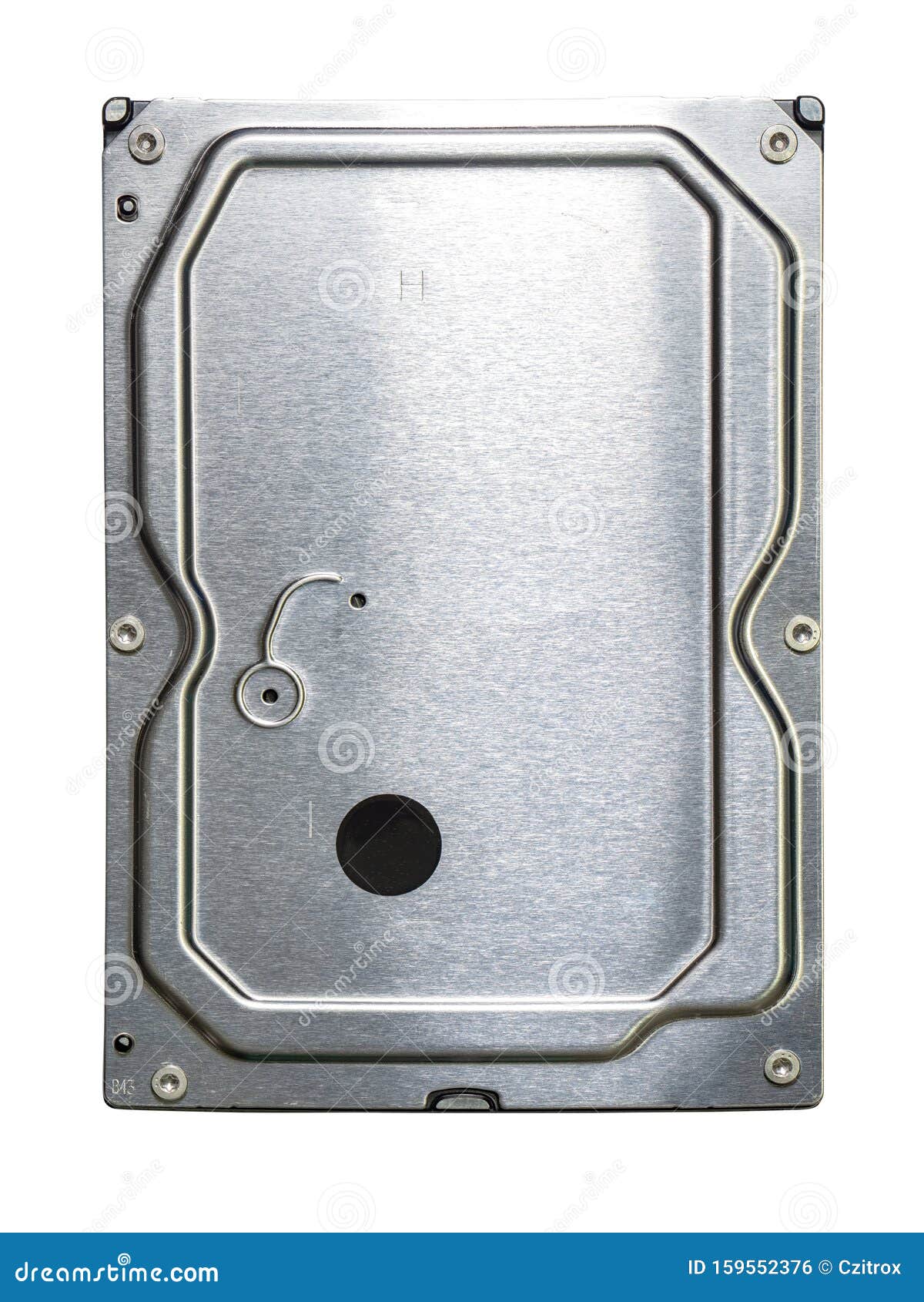 Internal Hard Disk Drive on a White Isolated Background Stock Photo ...