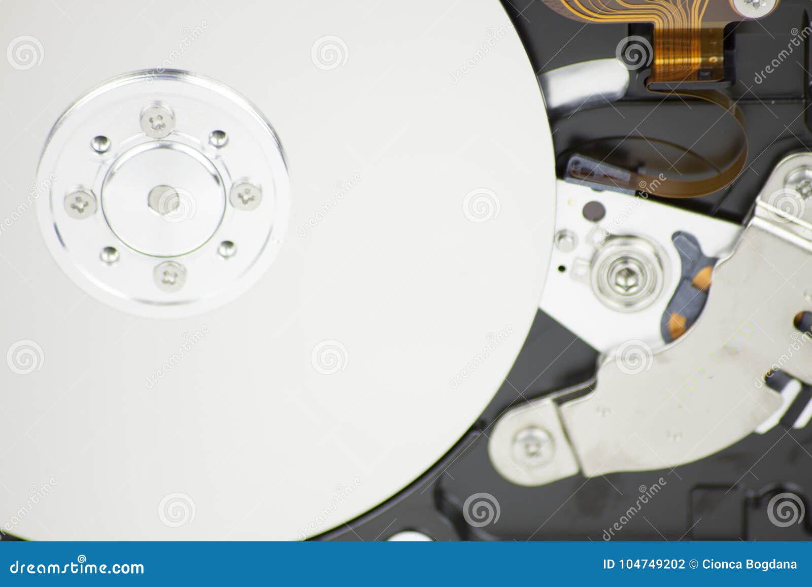 Internal Hard Drive Components Stock Photo - Image of digital ...