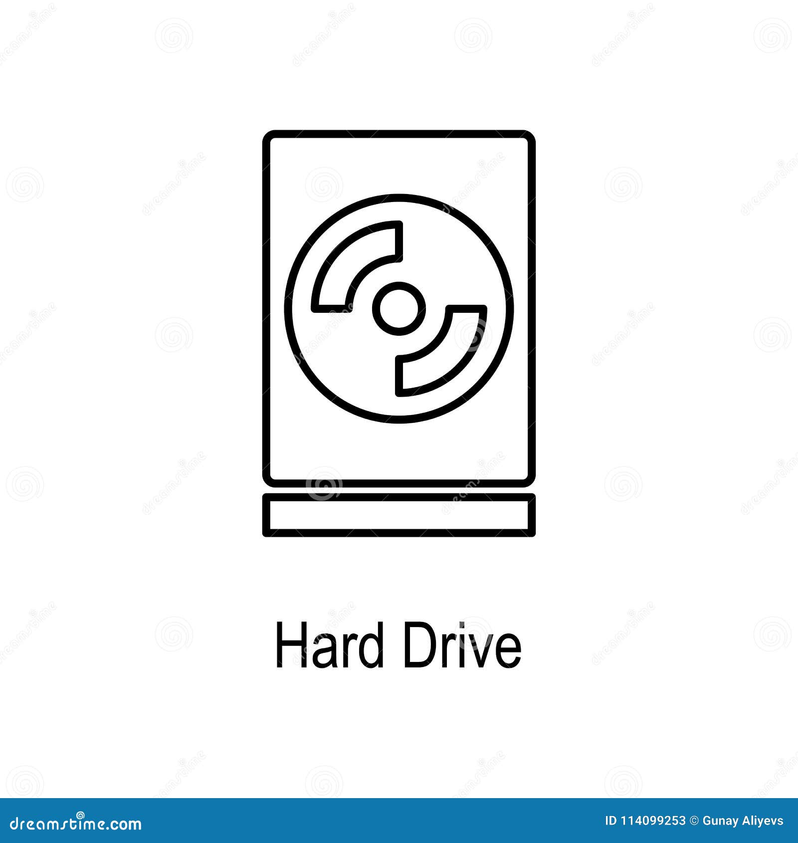 Internal Hard Drive Icon. Element of Computer Part for Mobile Concept ...