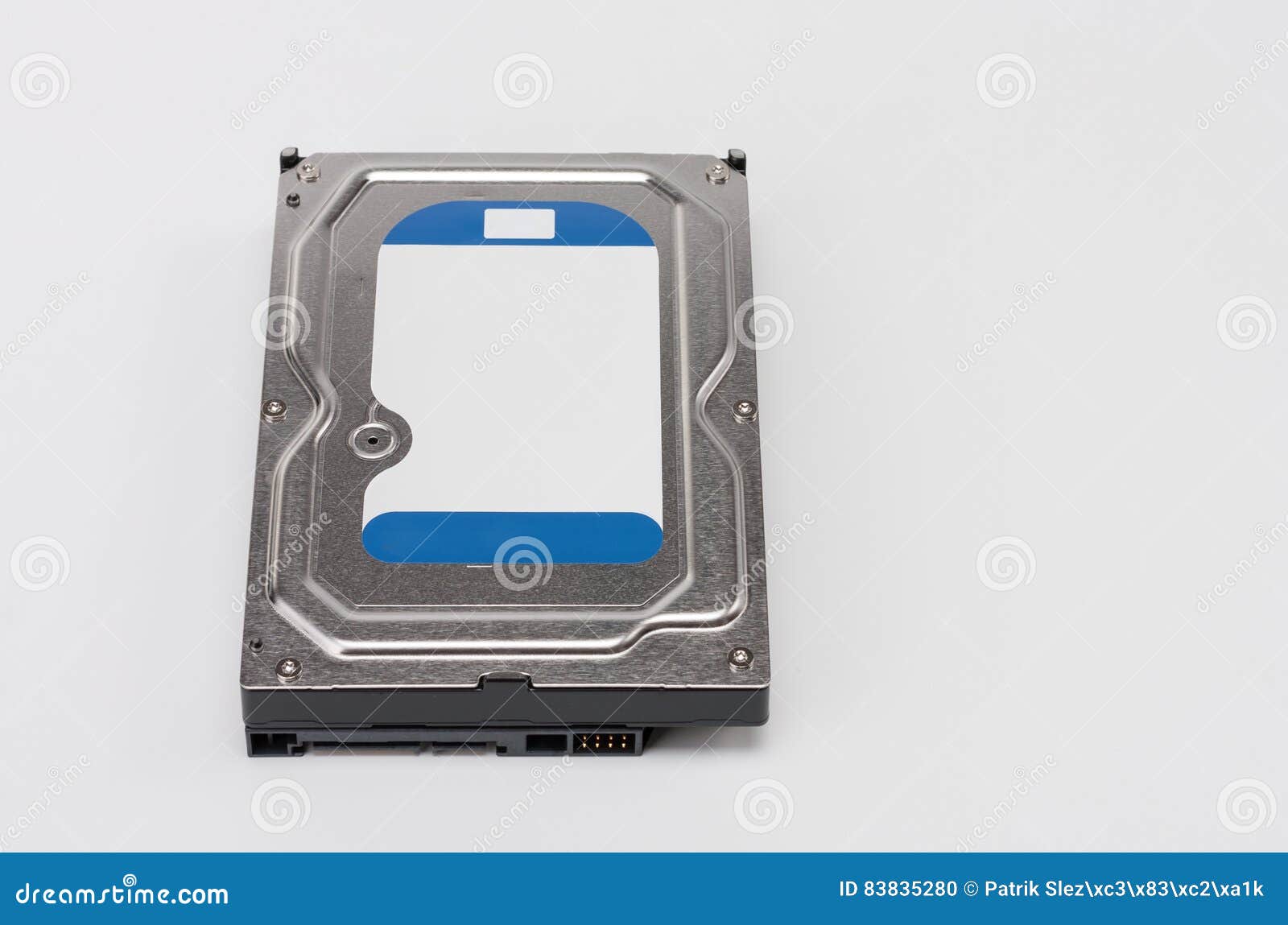 Internal Hard Drive on White Background Stock Photo - Image of disk ...