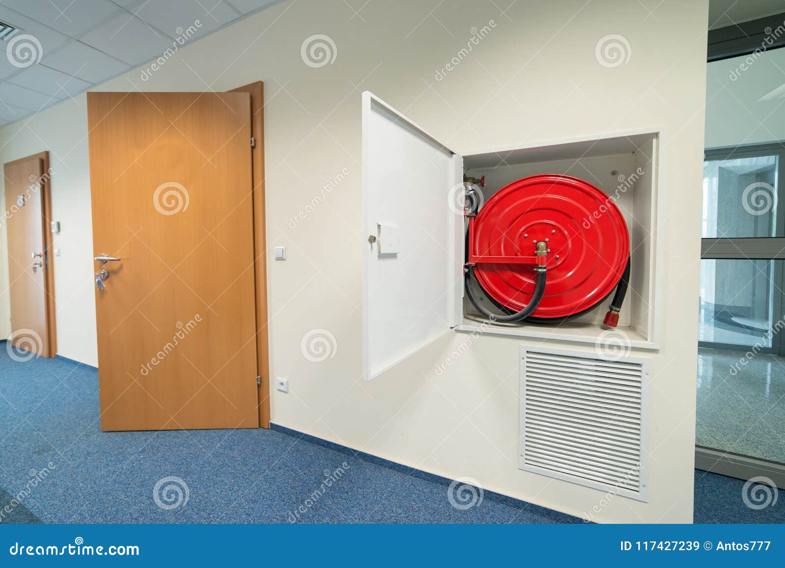 Internal hydrant stock image. Image of office, modern - 117427239