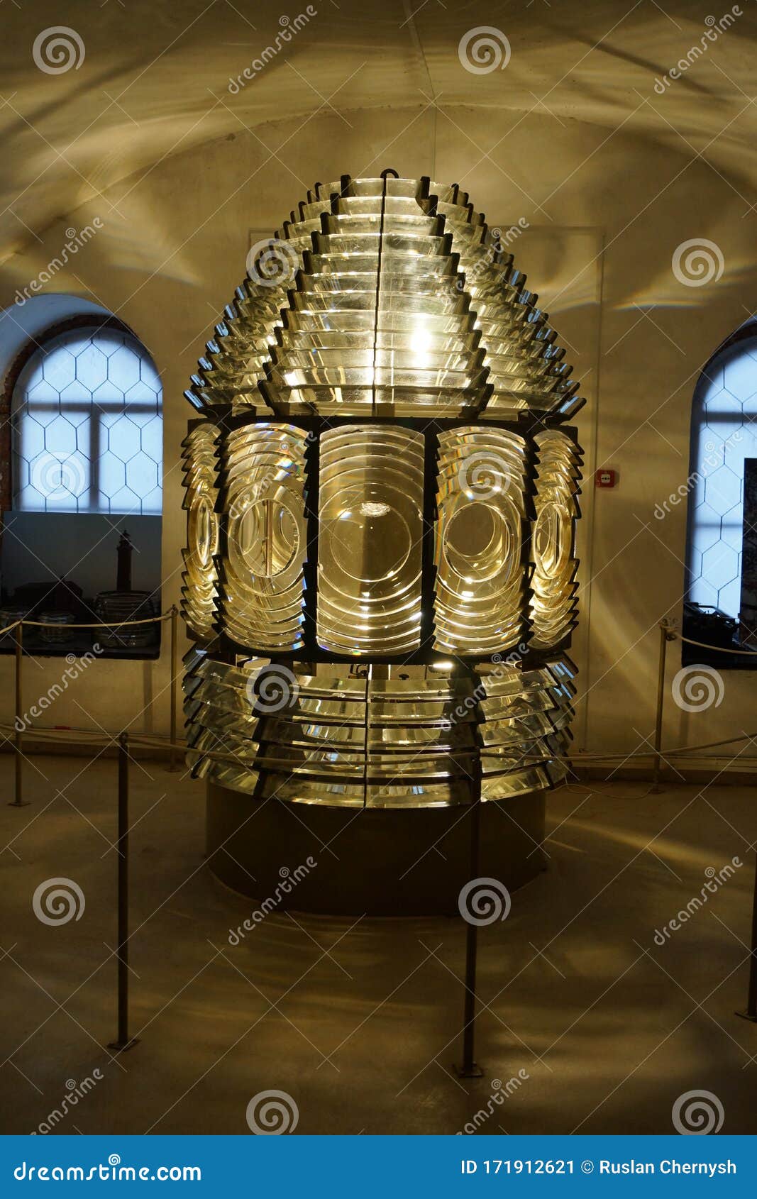 The Internal System of the Lighthouse Stock Image - Image of lighthouse ...