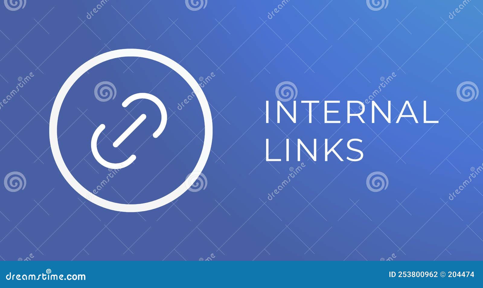 Internal Links Simple Horizontal Banner in Flat Design, for SEO ...