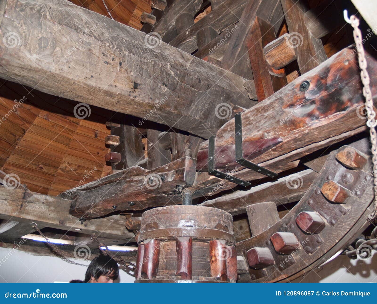 Windmill Internal Mechanism Stock Image - Image of real, mechanism ...