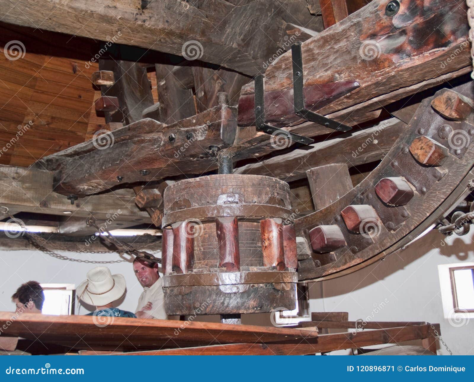 Windmill Internal Mechanism Stock Image - Image of mechanism, cervantes ...