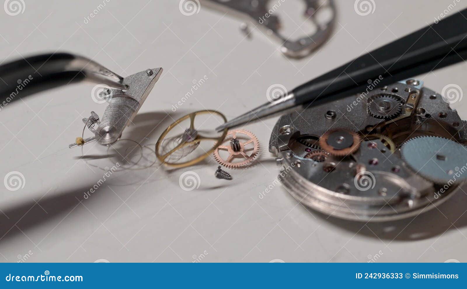 Internal Mechanism of a Watch Stock Video - Video of machine, object ...