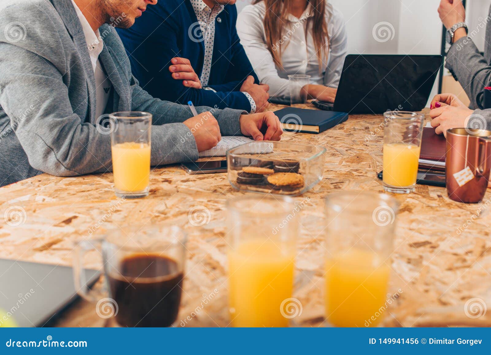 Internal Meeting in the Office Stock Photo - Image of ideas ...