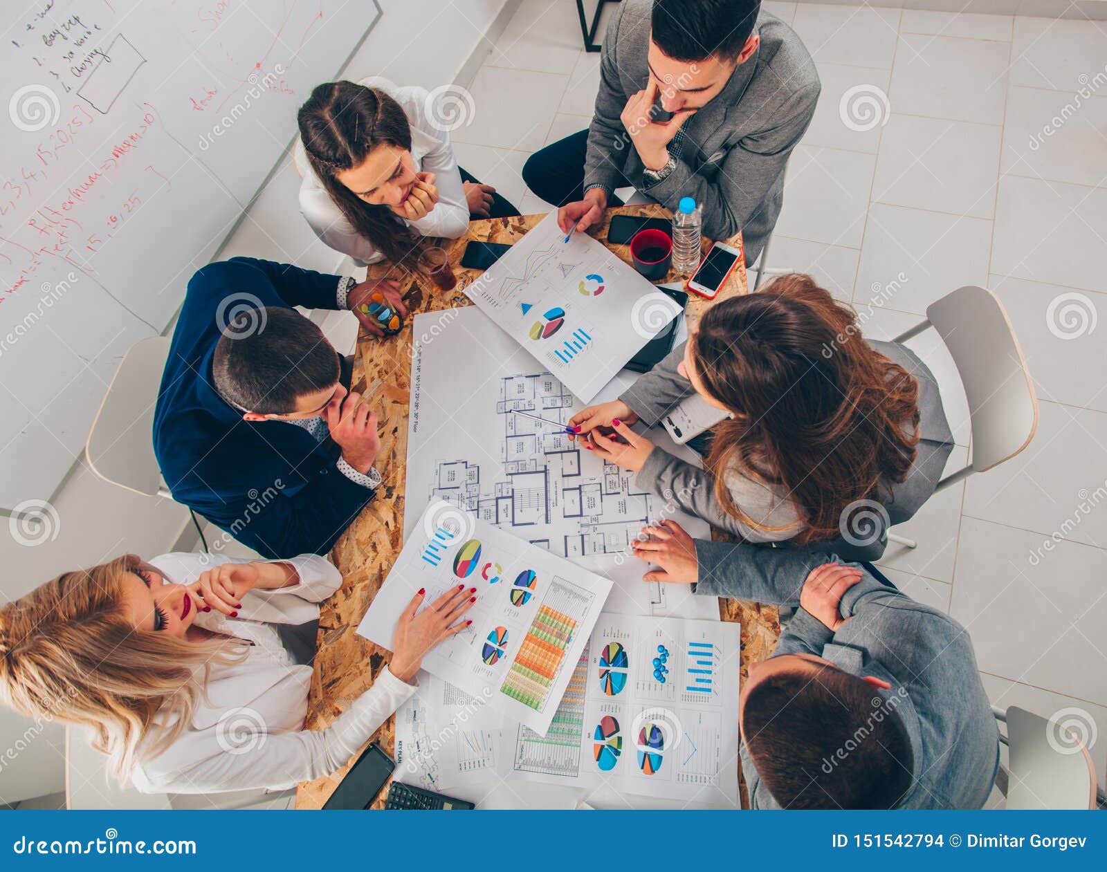 Internal Meeting in the Office Stock Photo - Image of coworker ...