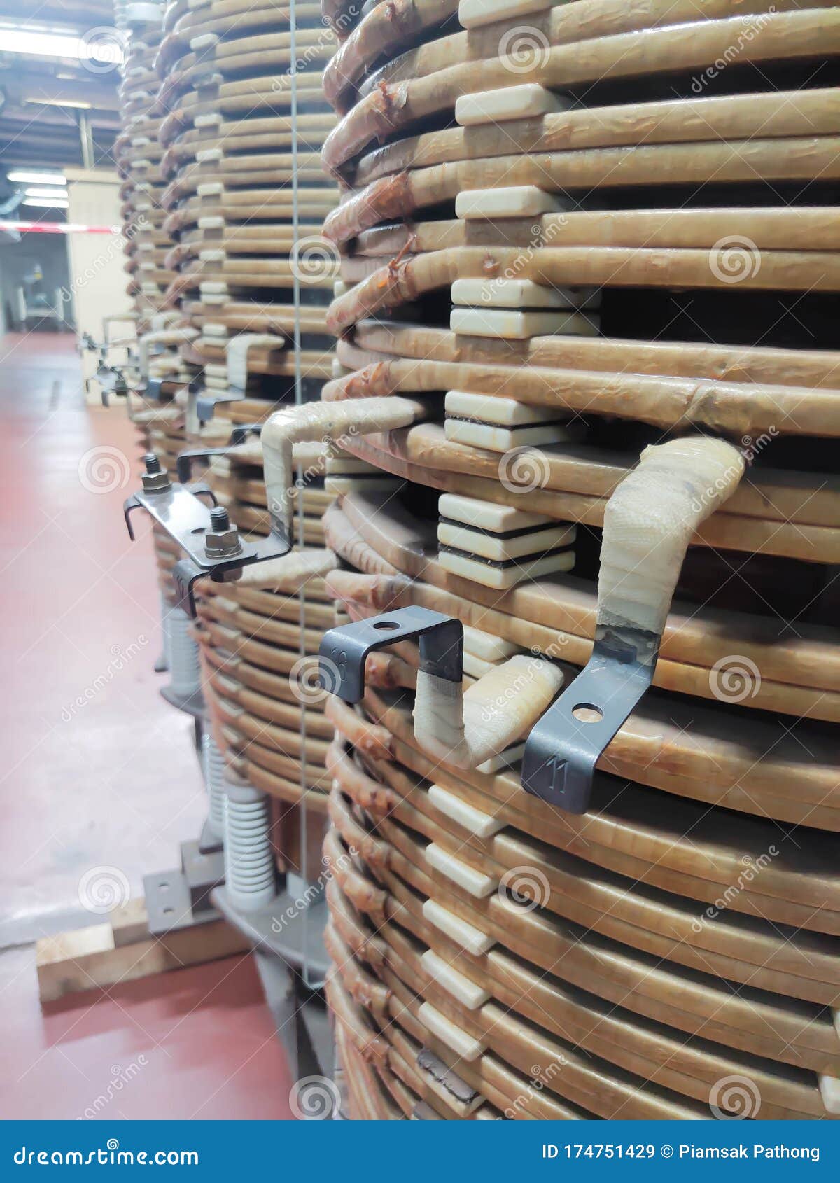 Internal Parts of Three Phase Distribution Transformer Stock Image ...