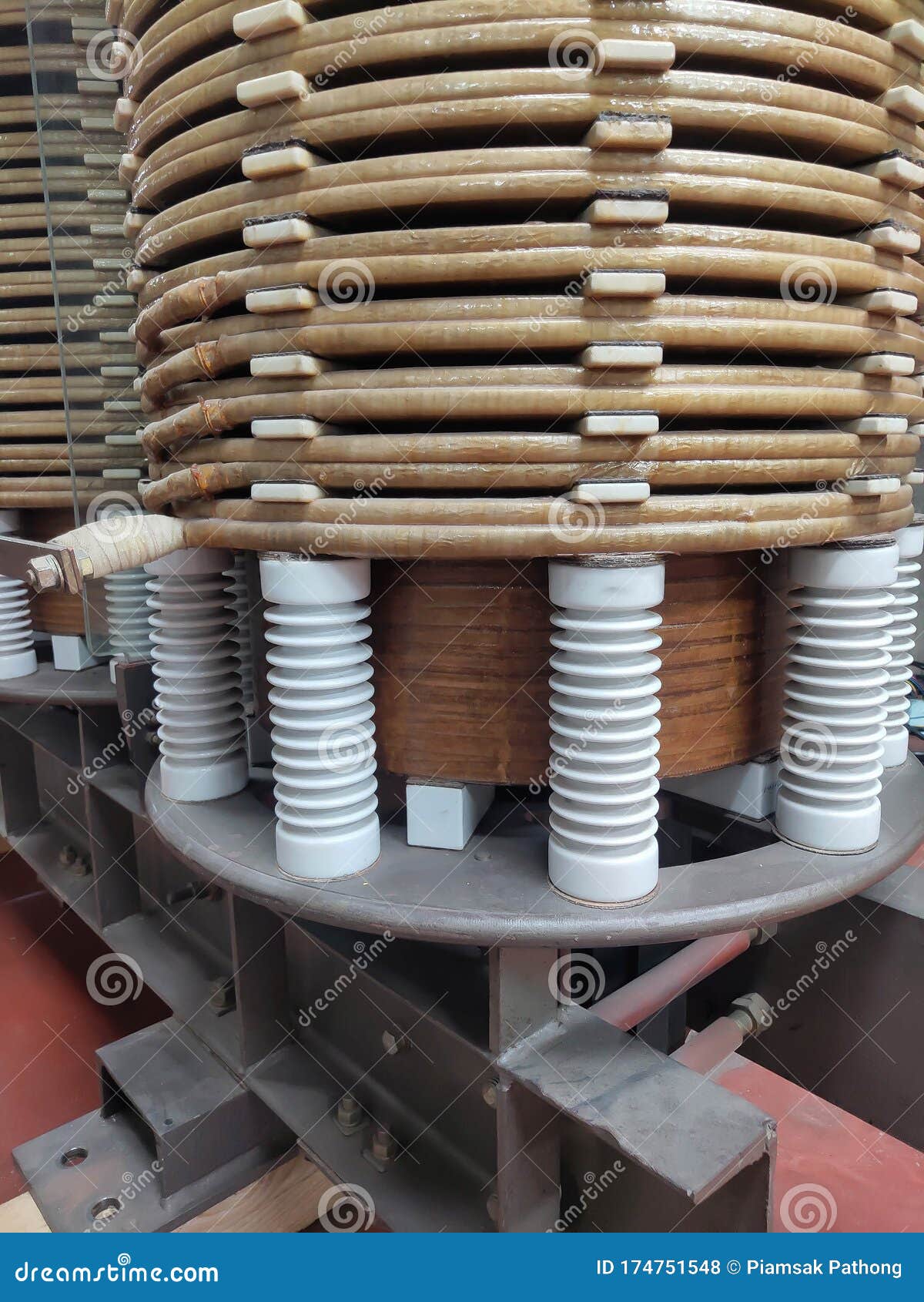 Internal Parts of Three Phase Distribution Transformer Stock Photo ...