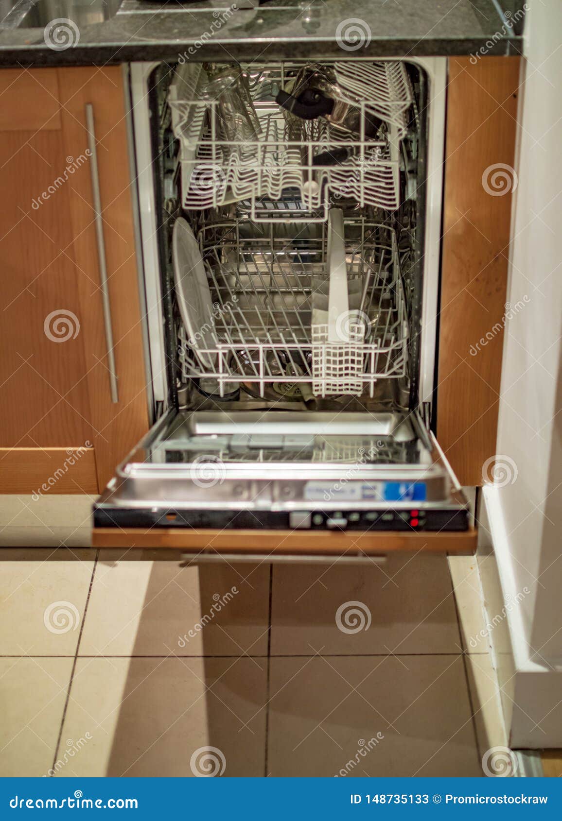 Internal Parts of Dish Washer and Opened Set Stock Image - Image of ...