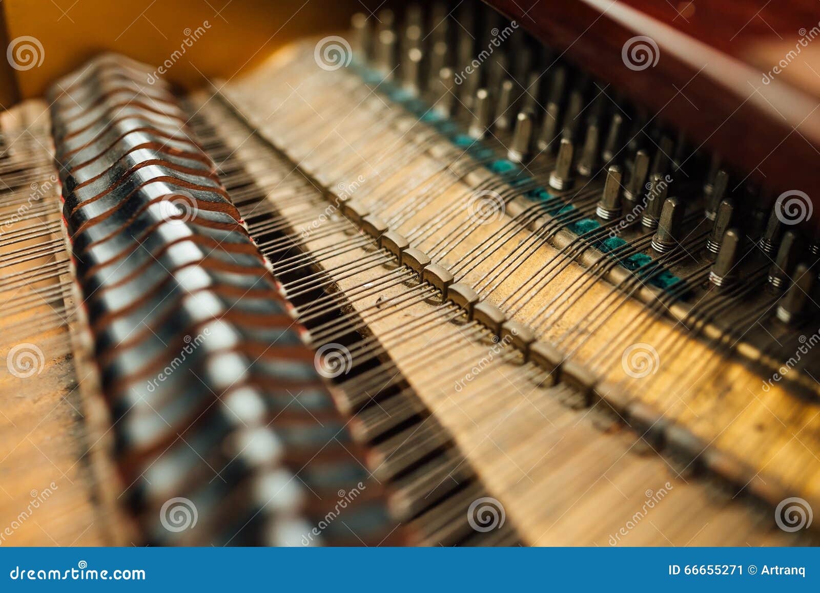The Internal Parts of Grand Piano Strings Stock Image - Image of ...
