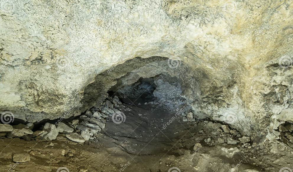 Internal Passage in Towarna Cave Stock Image - Image of damaged, canyon ...