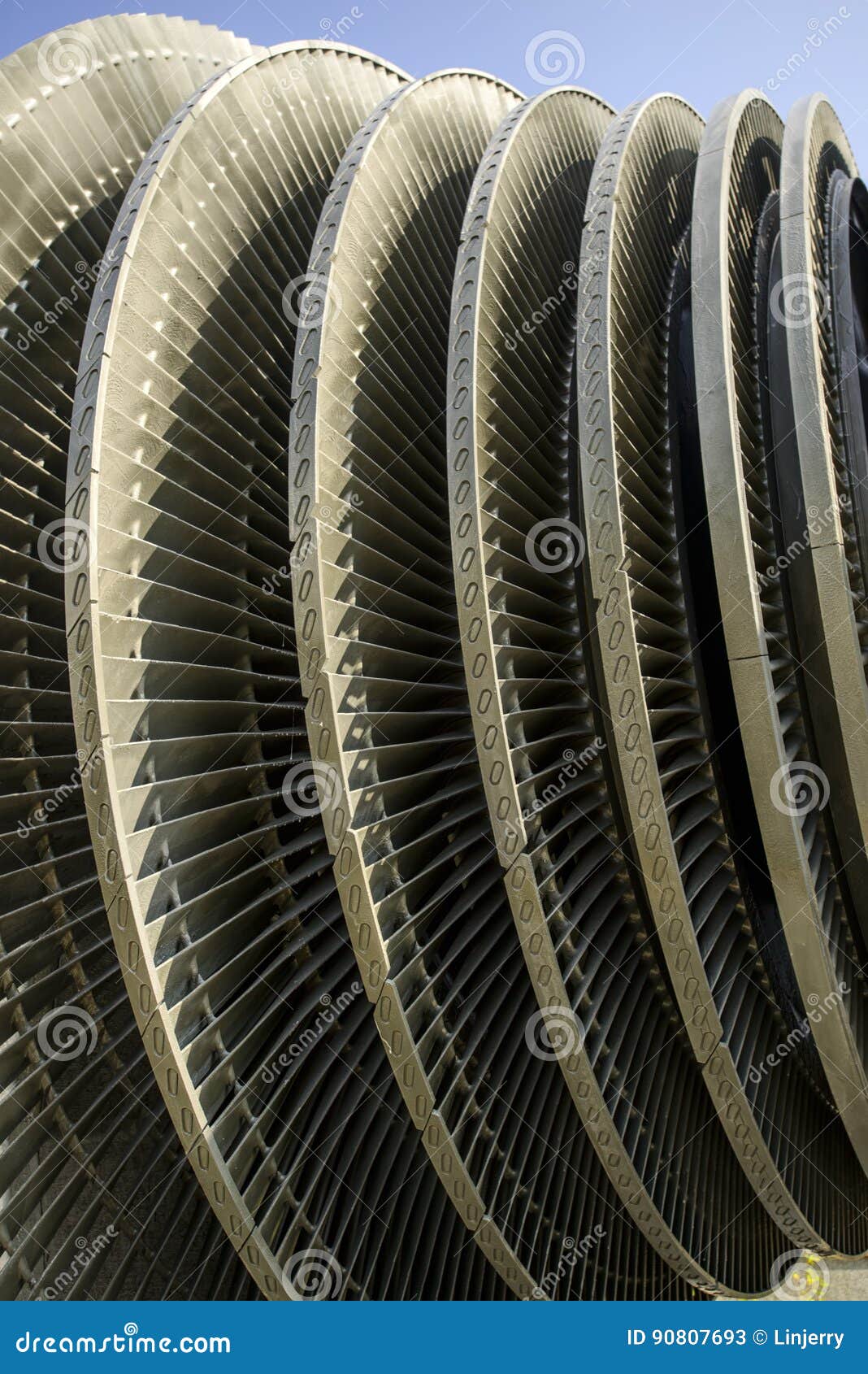 Internal Rotor of a Steam Turbine Stock Image - Image of blade, giant ...