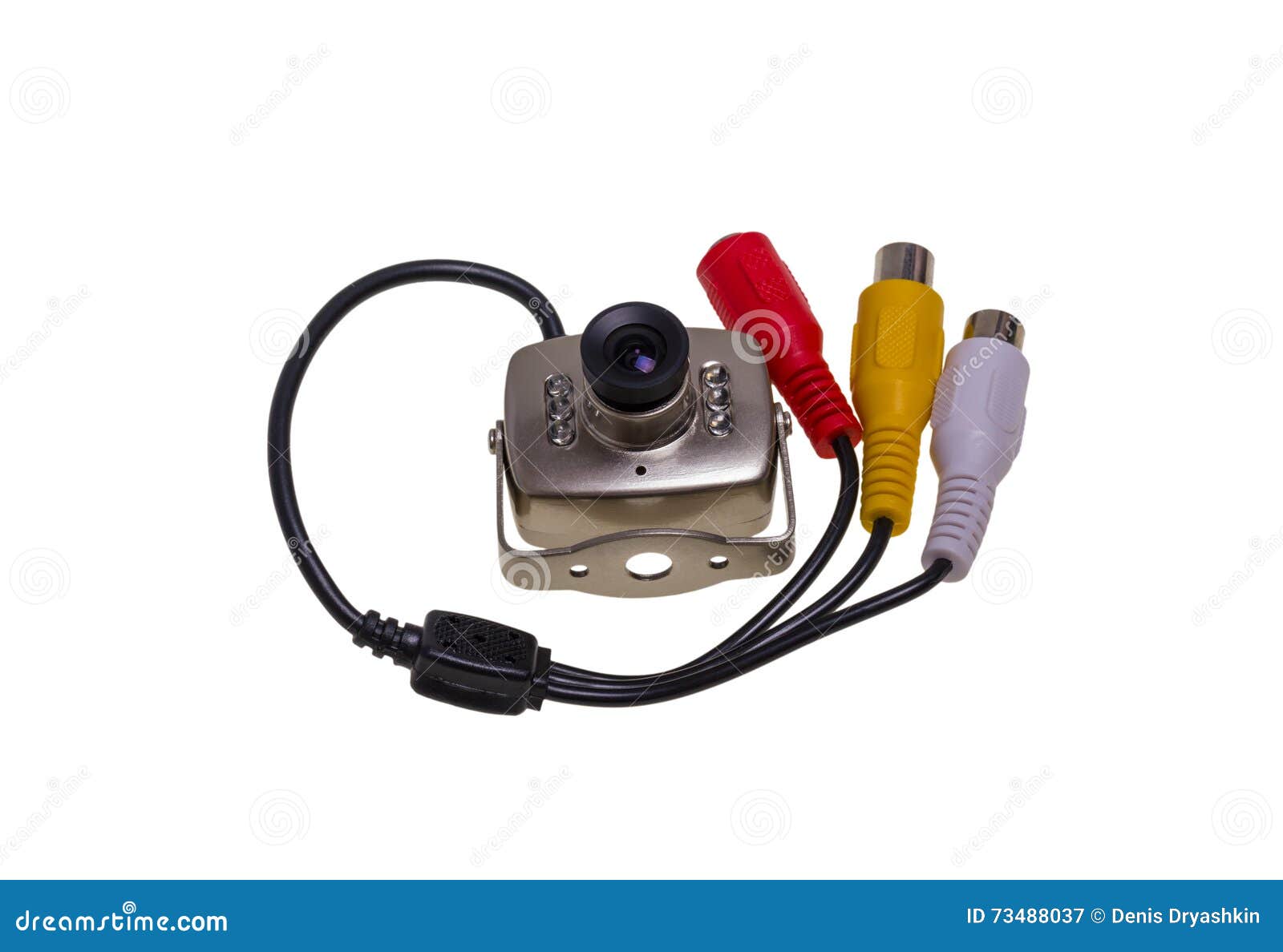 Internal Security Surveillance Camera with Night Vision LED Back Stock ...