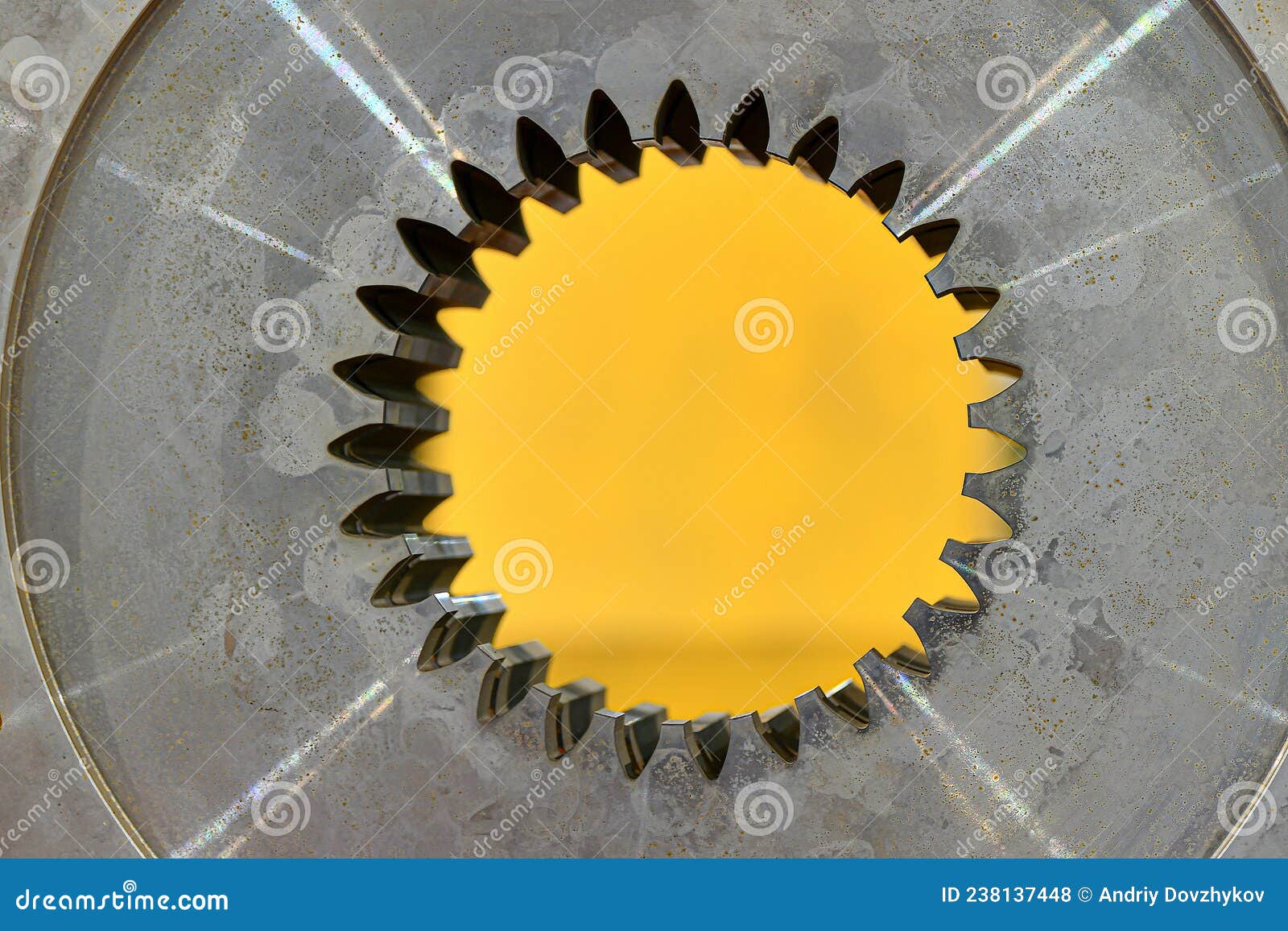 Internal Splines of a Gear Wheel Close-up Stock Photo - Image of ...