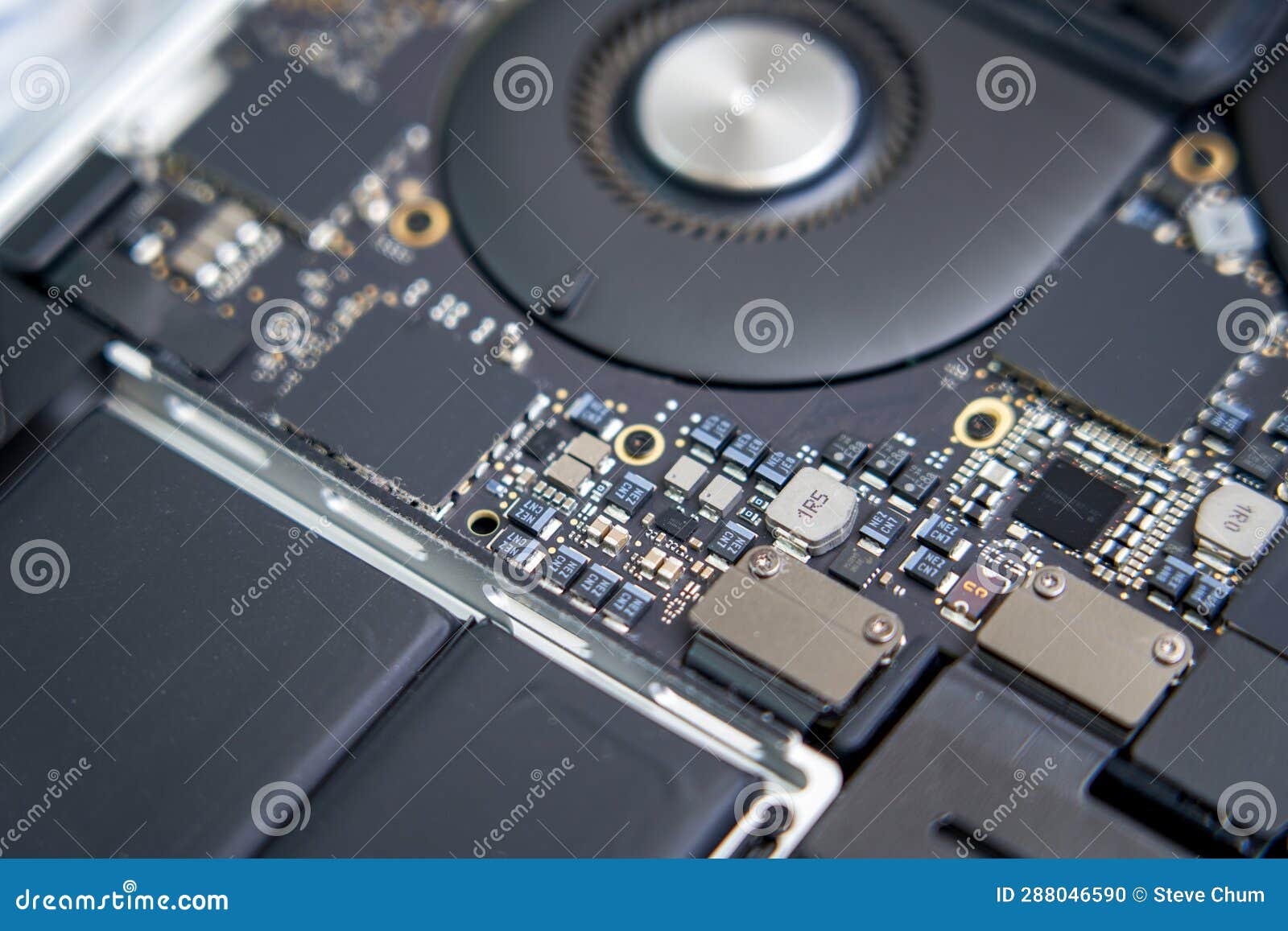 The Internal Structural Electronic Components of a Disassembled High ...
