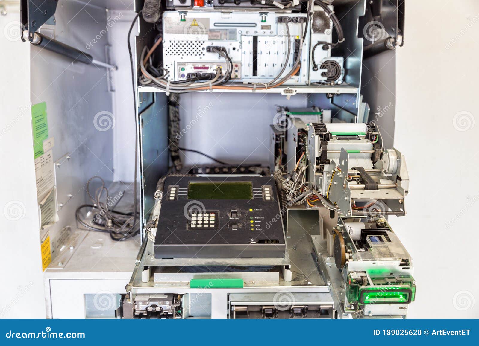 Internal Structure of ATM. the Control Panel Stock Photo - Image of ...