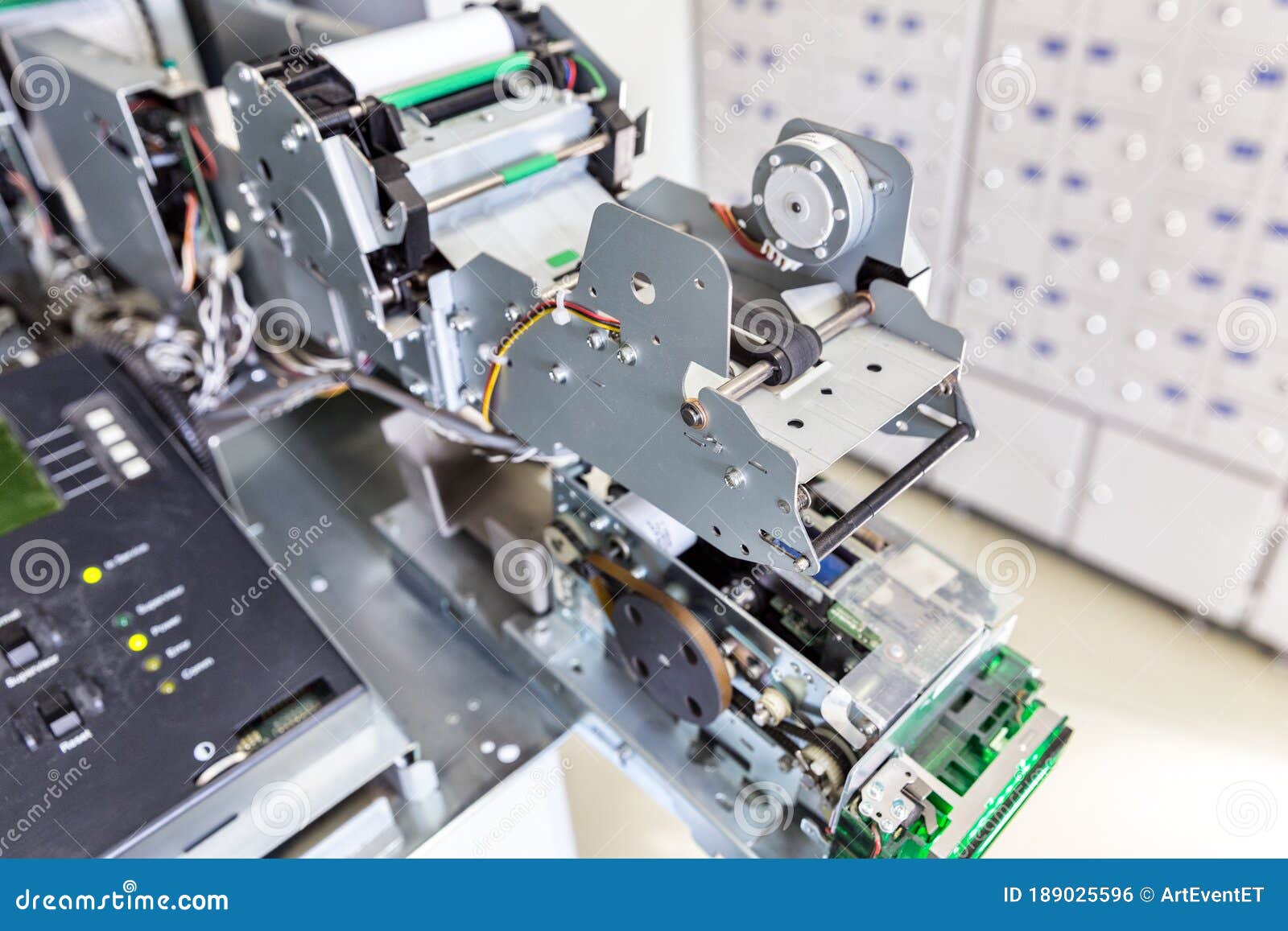 Internal Structure of ATM. Receipt Printer Stock Photo - Image of ...