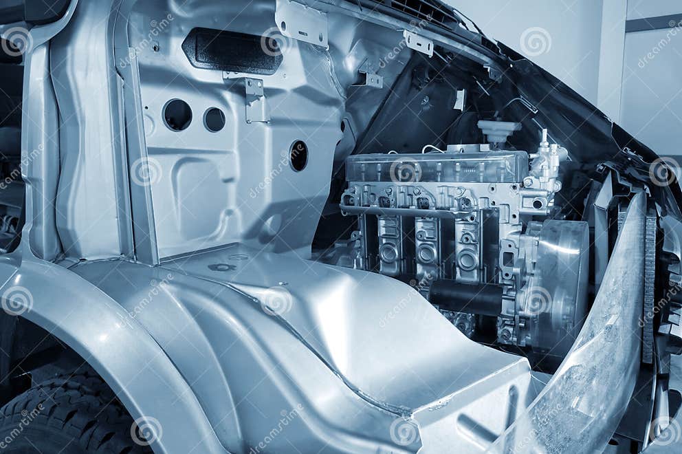 The Internal Structure of Automobile Engine Stock Photo - Image of ...