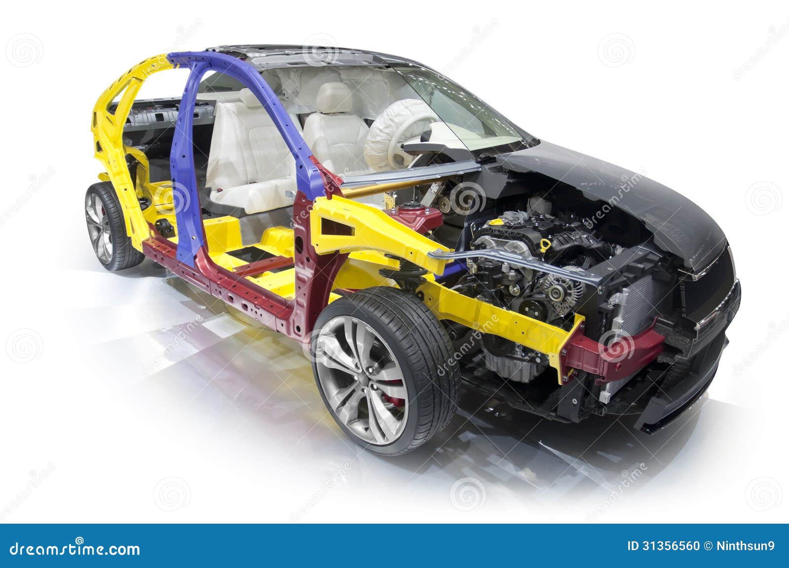 The Internal Structure Detail of a Modern Car Stock Photo - Image of ...