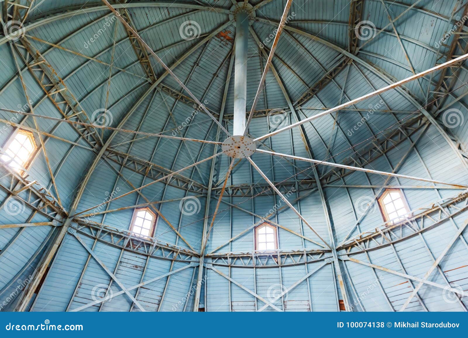 The Internal Structure of Dome in Old Tower. Stock Photo - Image of ...